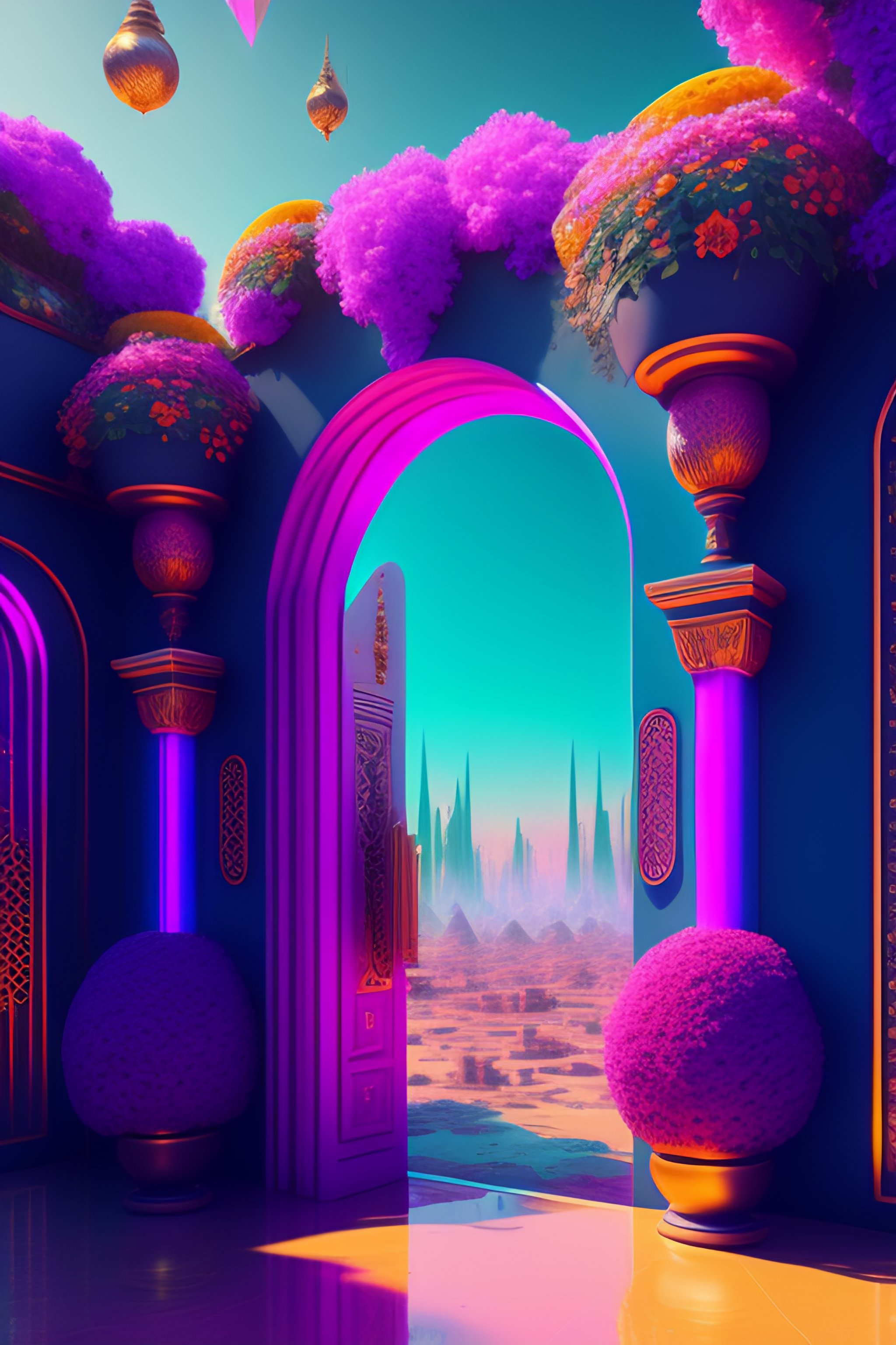 Lexica - An 8k resolution matte painting of a ghetto in futuristic ...
