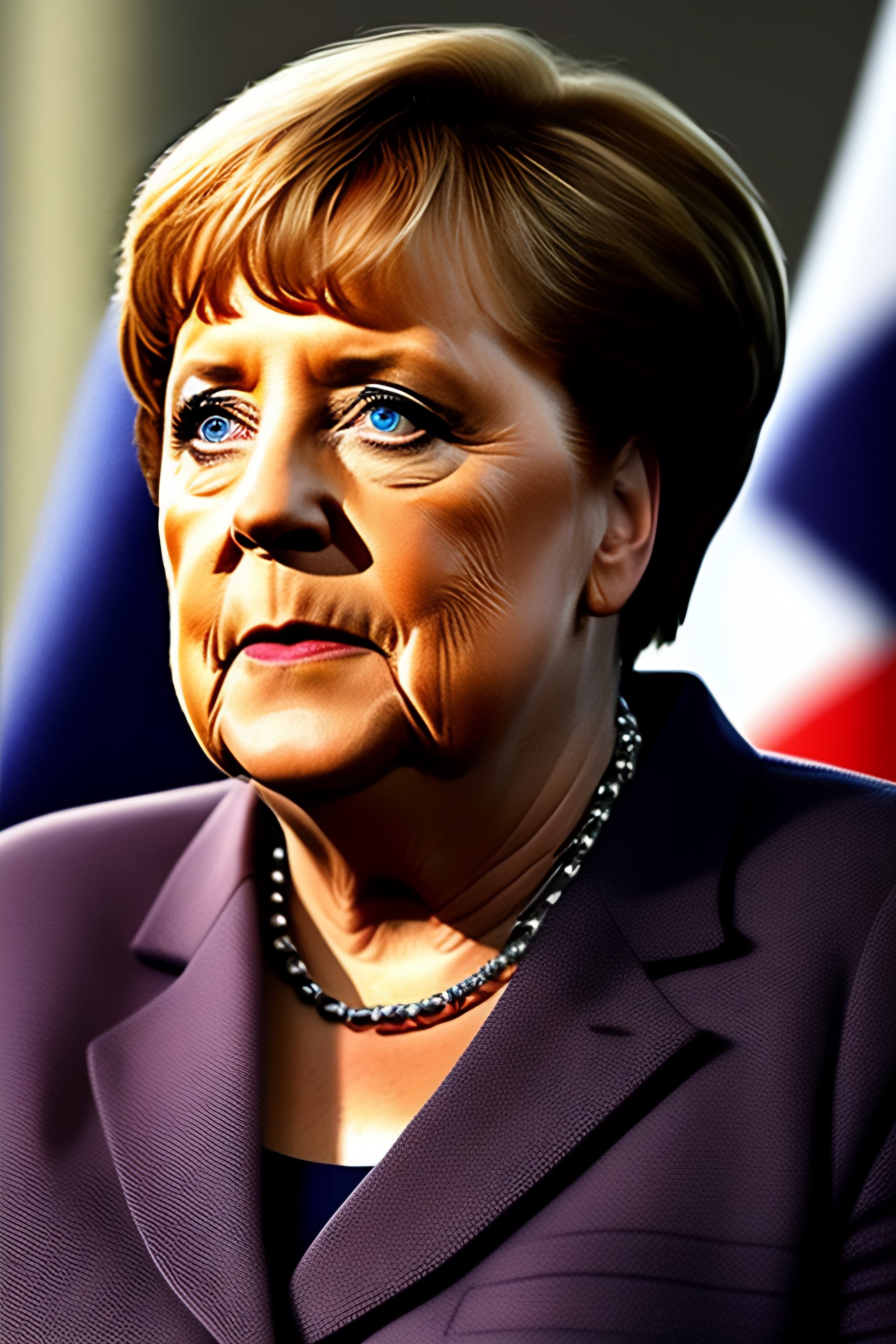 Lexica - Angela merkel with a neck tattoo
