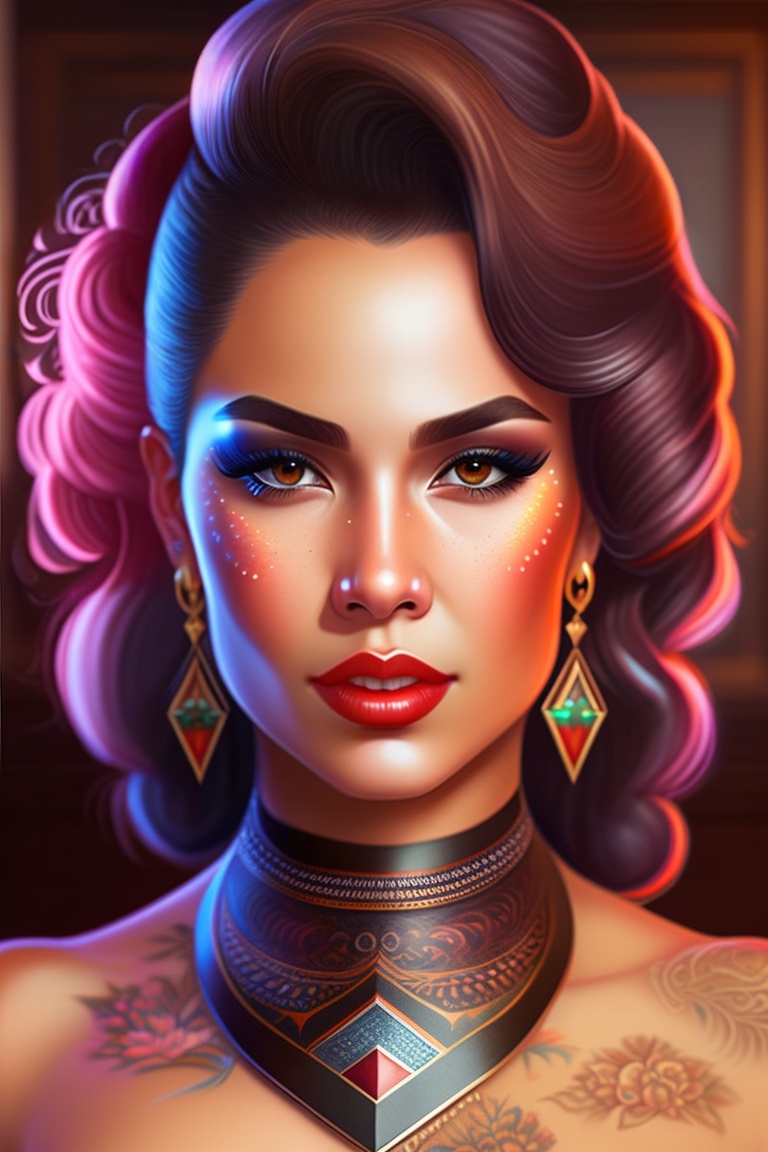 Lexica - Fierce old school gangster Chicana woman , The intricate ...