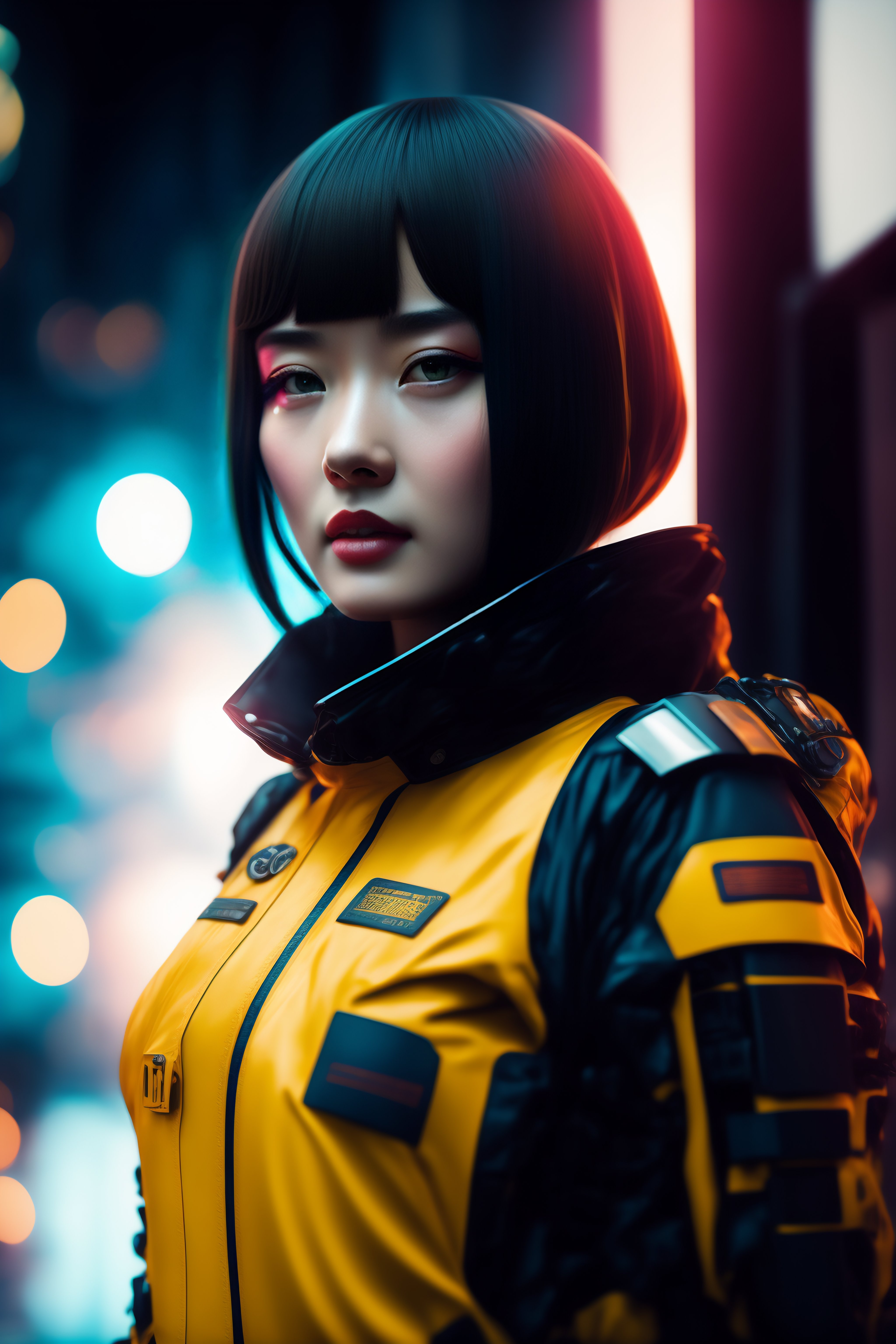 Lexica - Photoreal, cosplay, Cosplayer, cyber punk, Kanna Hashimoto ...