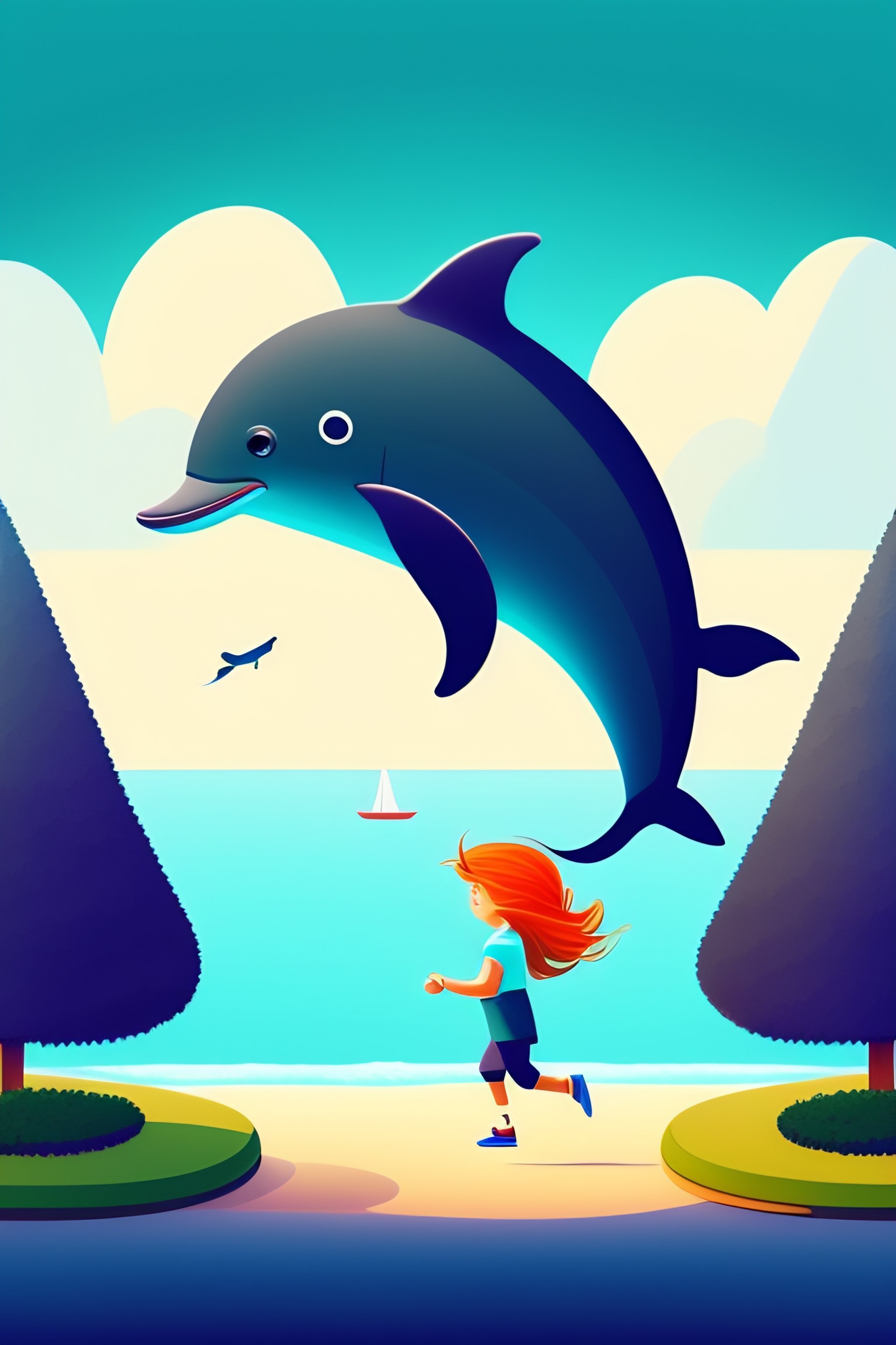 Lexica - Create an illustration of a playful and mischievous humanoid ...