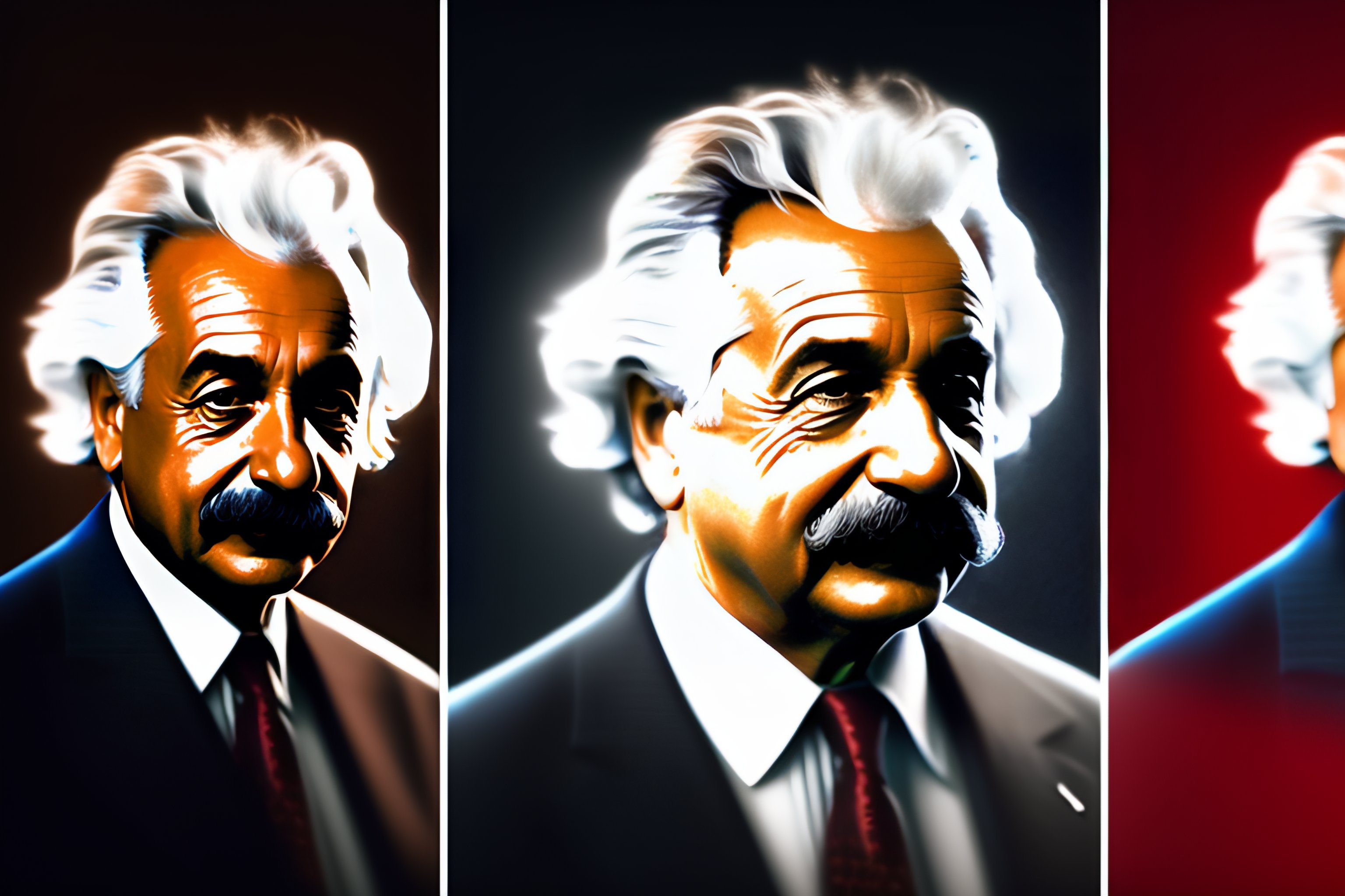 Lexica - Portrait of Albert Einstein in super mario game