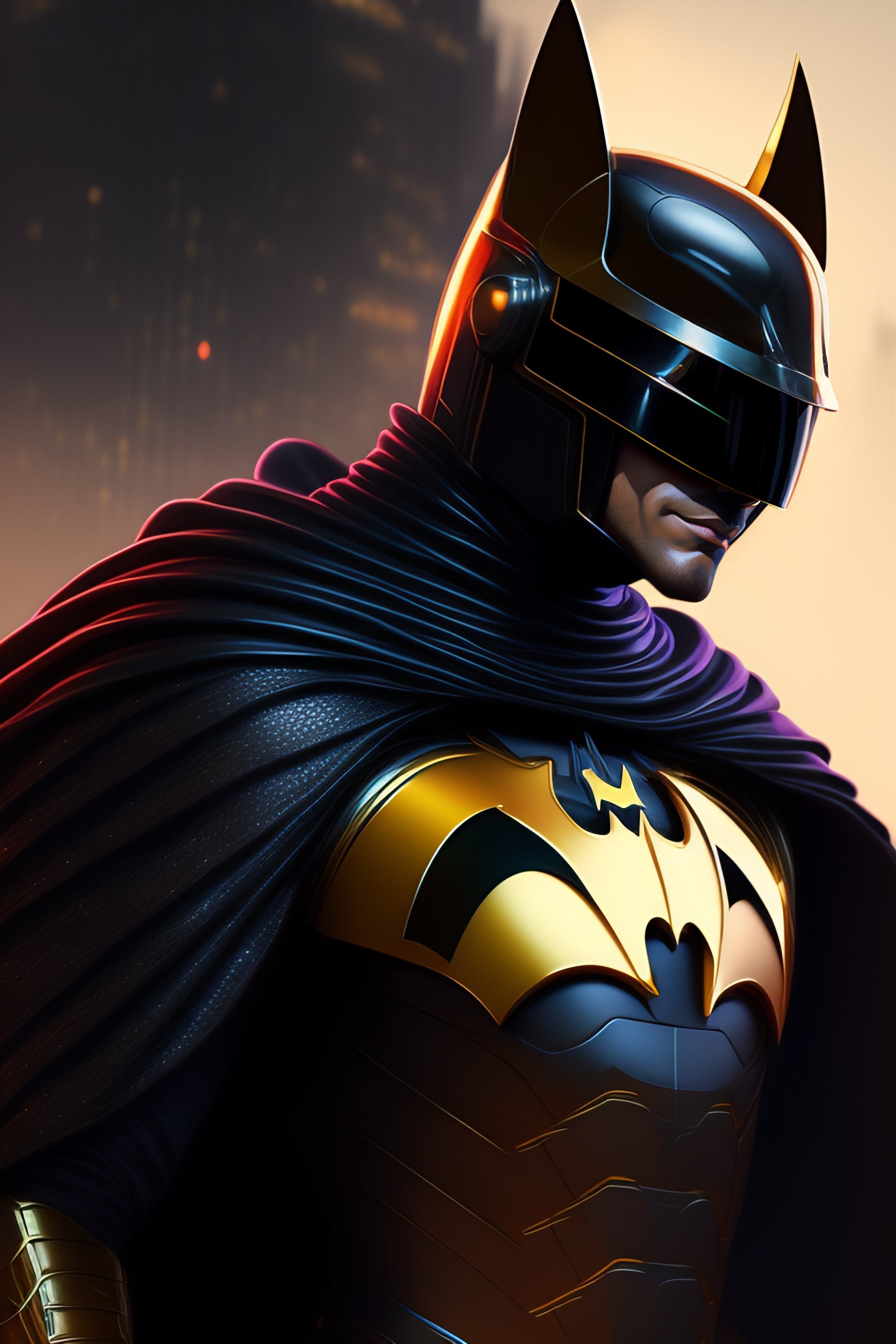 Lexica - Daft punk dressed as batman, highly detailed, digital painting ...
