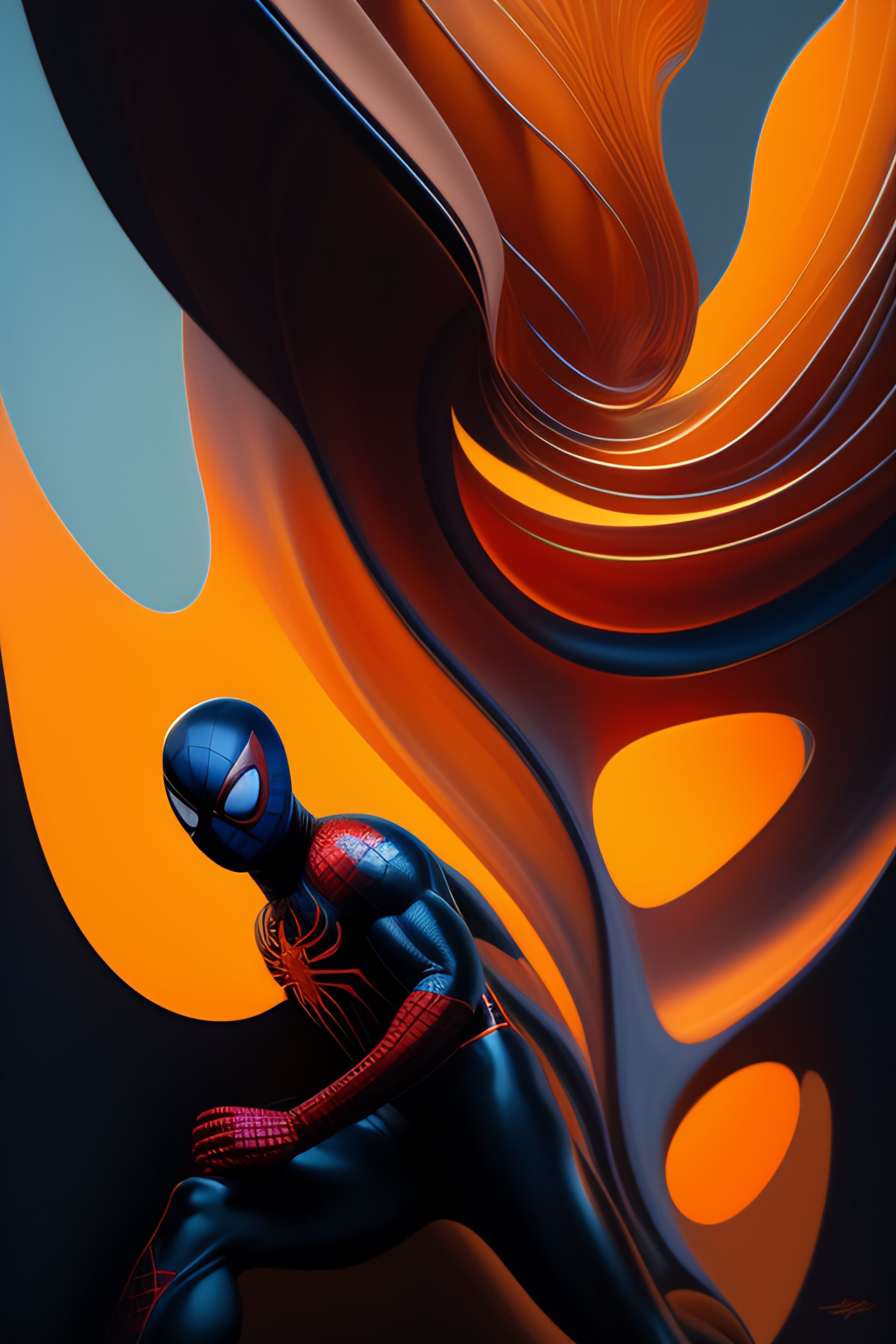 Lexica - Spider man, painting, expressionism, amazing composition ...