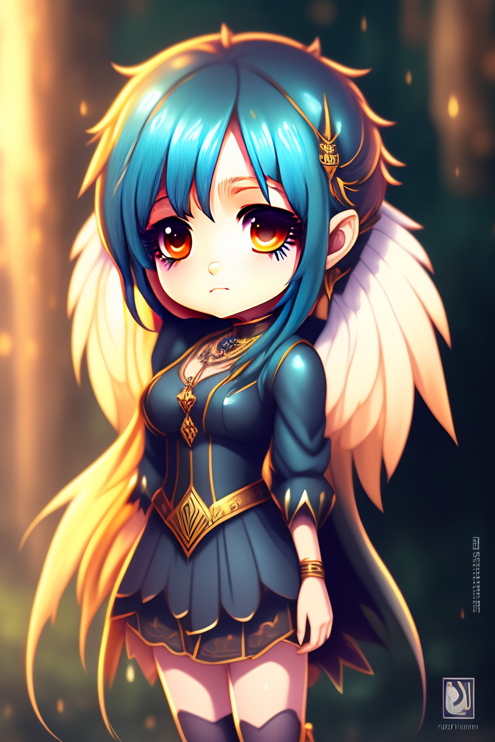 Lexica - Cute chibi harpy