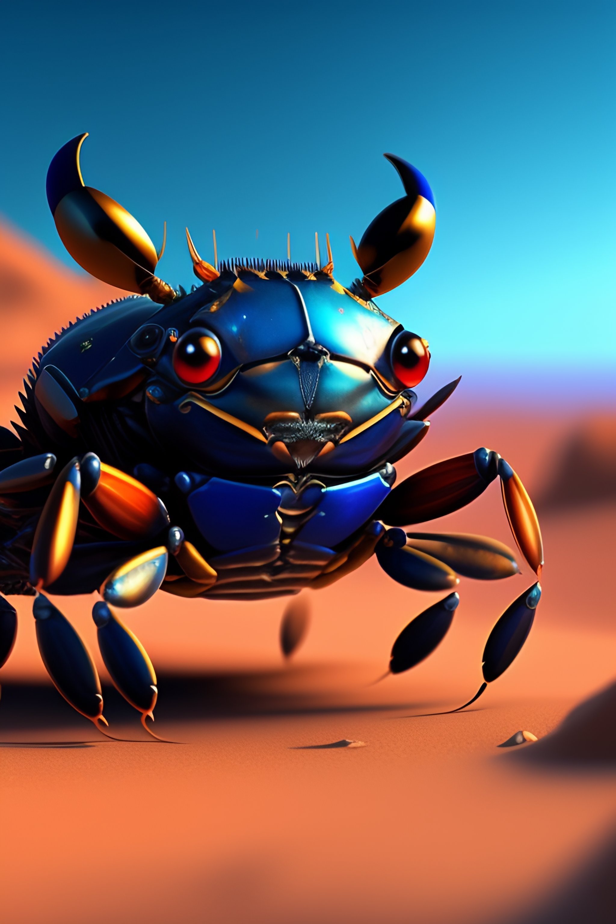 Lexica - Chico science avatar movie 3d cgi blue crab