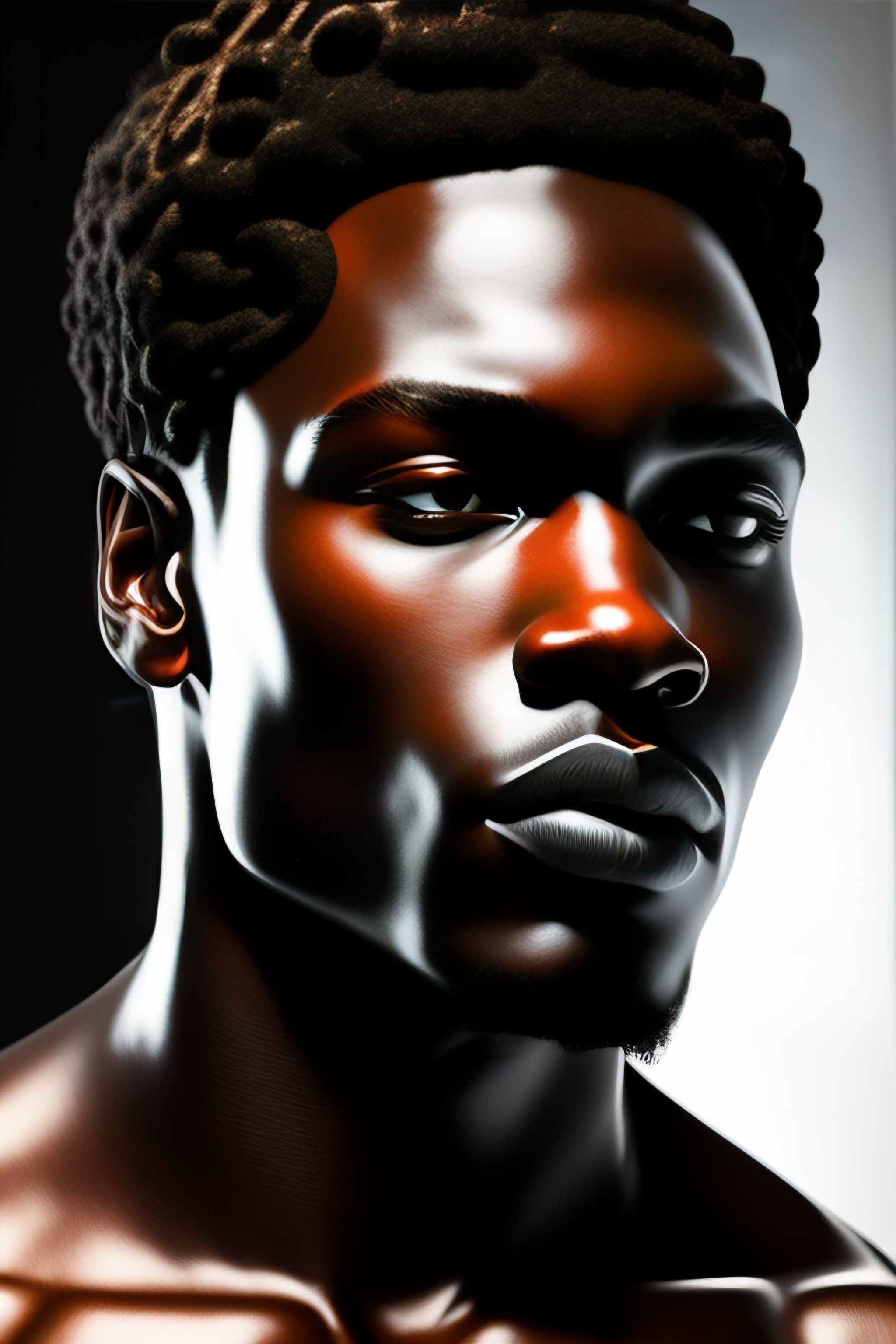 Lexica - Hyper realistic of a stunning intricate cracked black marble ...