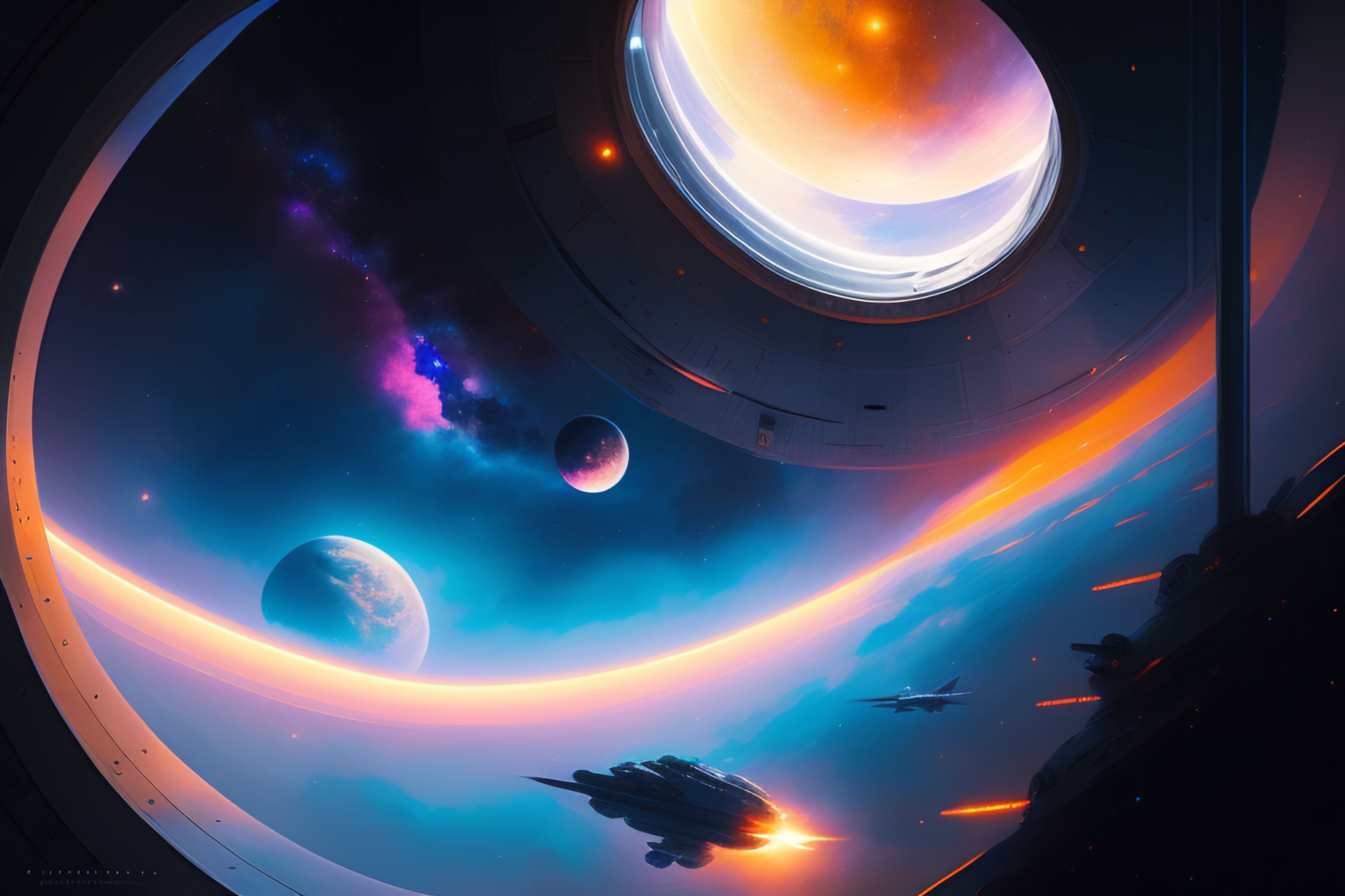 Lexica - Deep space, Interior of space station, nebula, Jordan grimmer ...