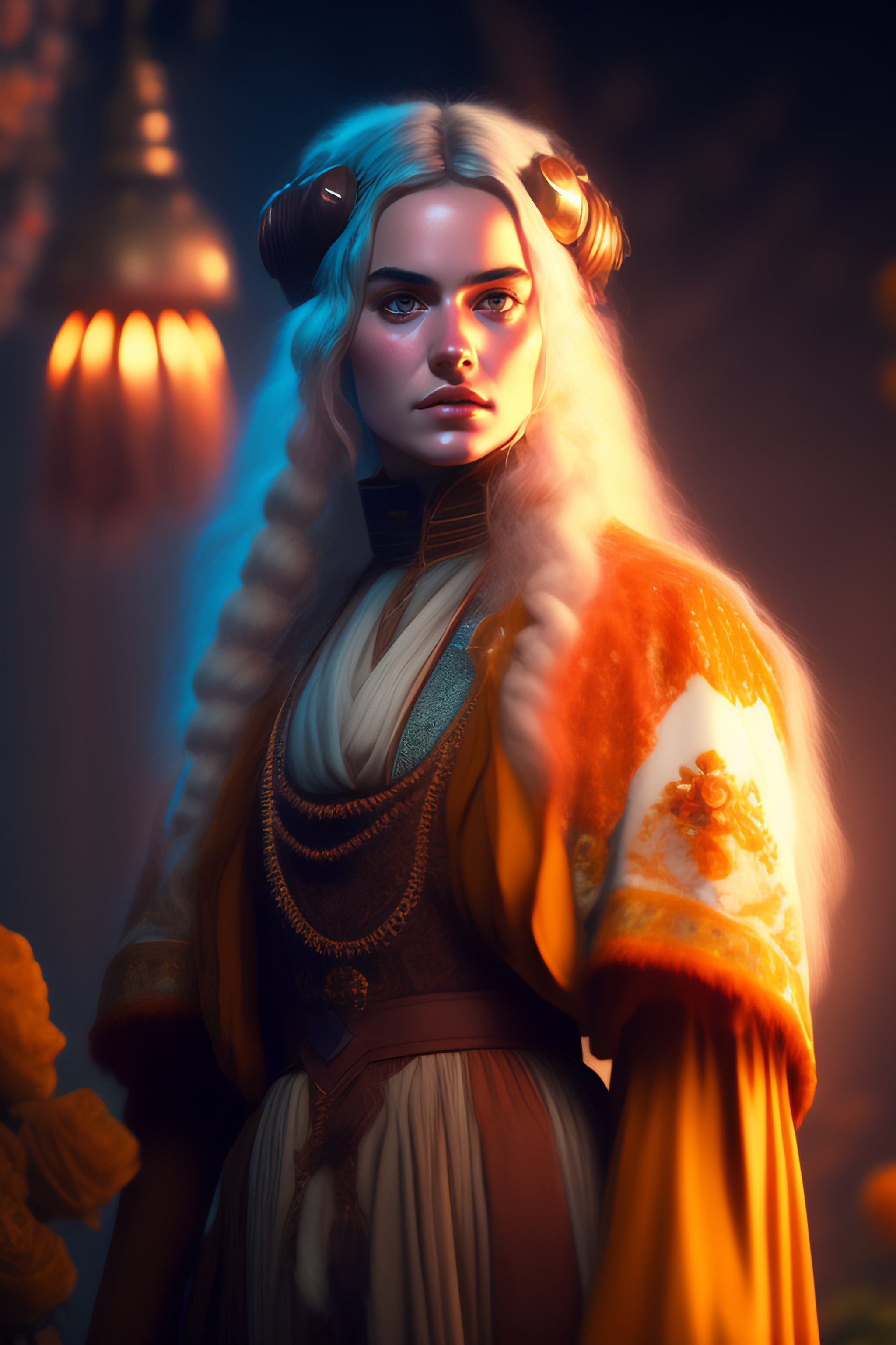 Lexica - Full body unkempt scruffy sleepless female cleric with choppy ...