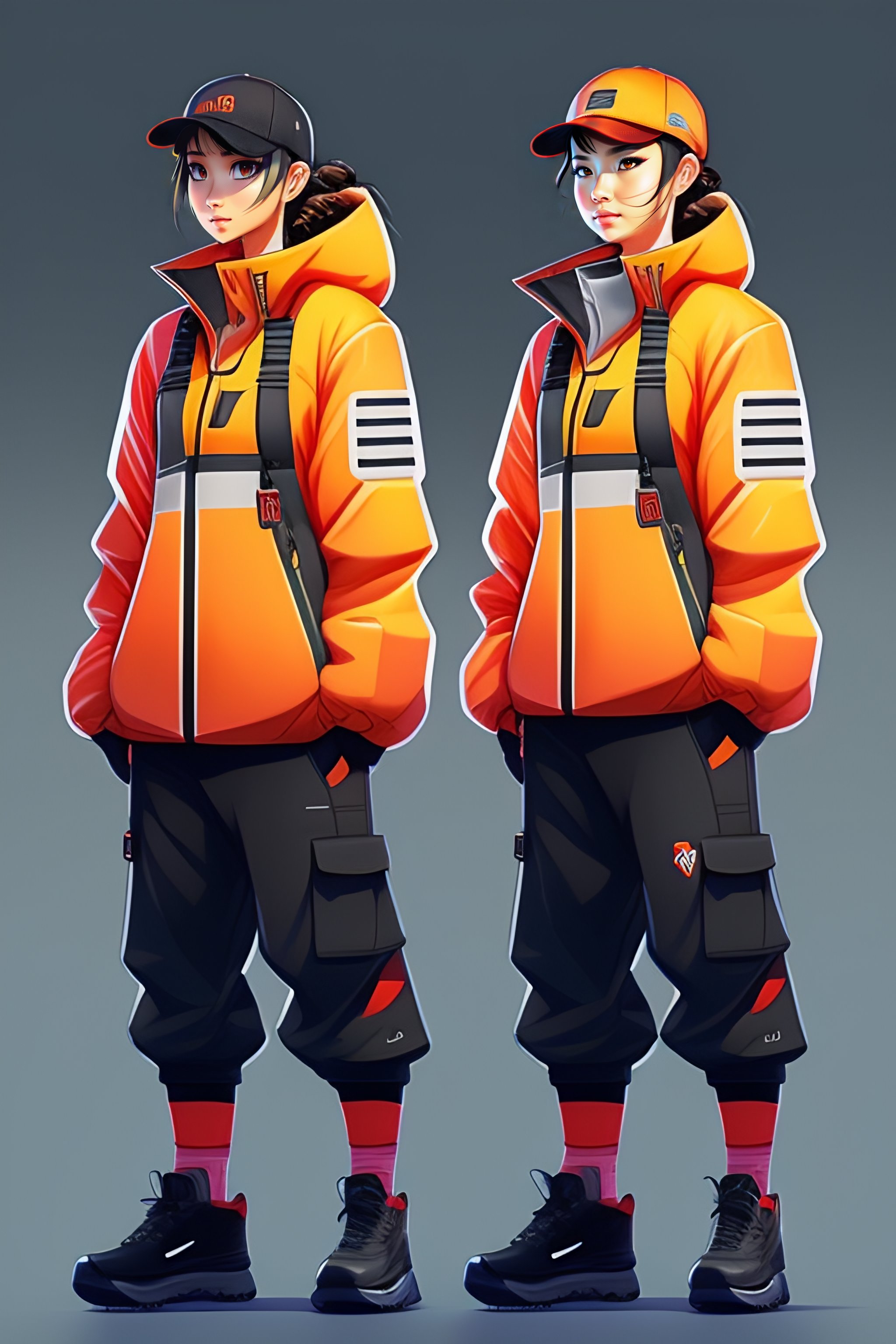 Lexica - Pokemon trainer in techwear cothes by Ken Sugimori