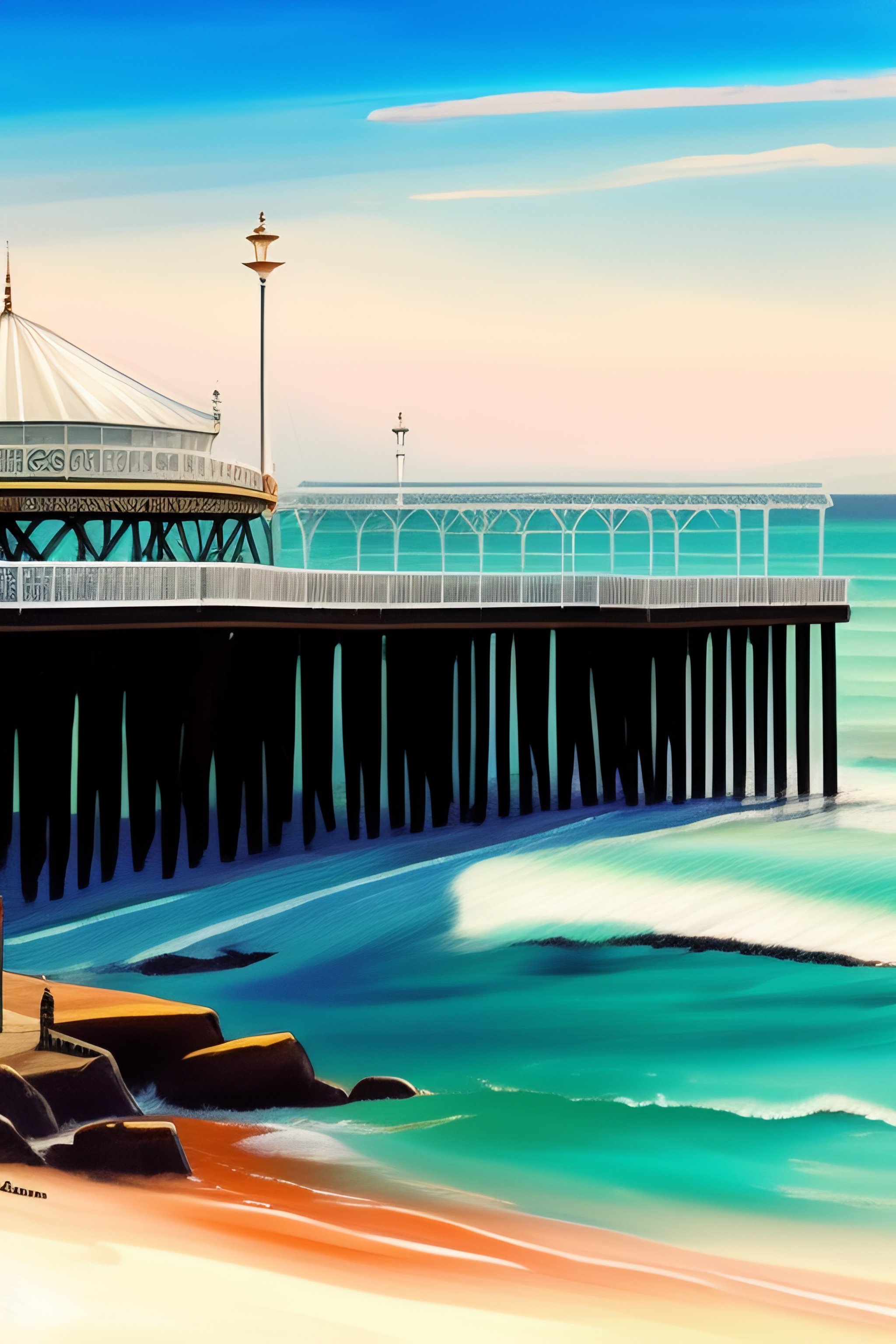 Lexica - Panoramis sketch of brighton pier