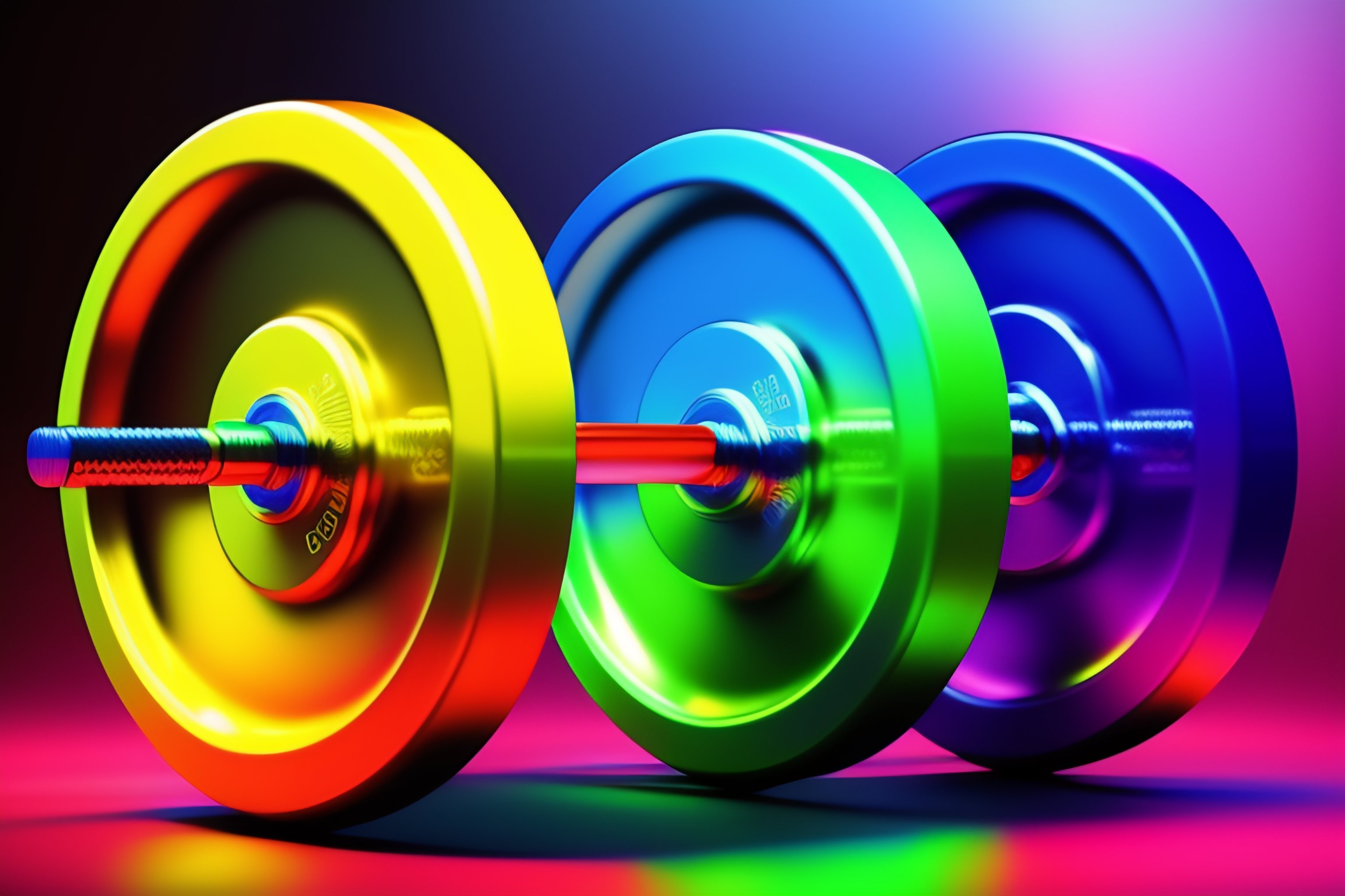 Lexica - Olympic weights, smoke, stage lights, lazers, blue, yellow ...