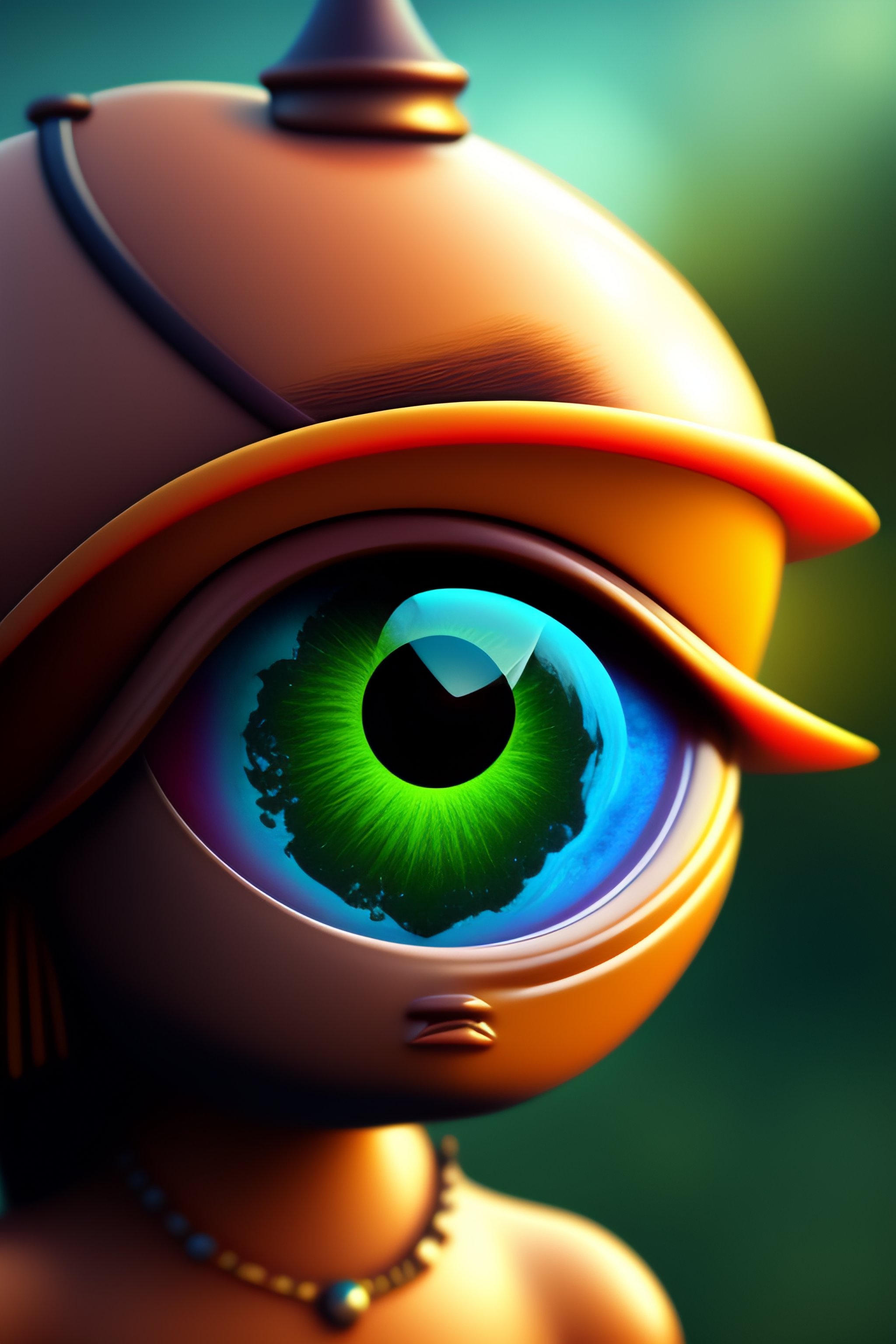 Lexica - A cartoon of an eye looking inwards, and when it looks inwards ...