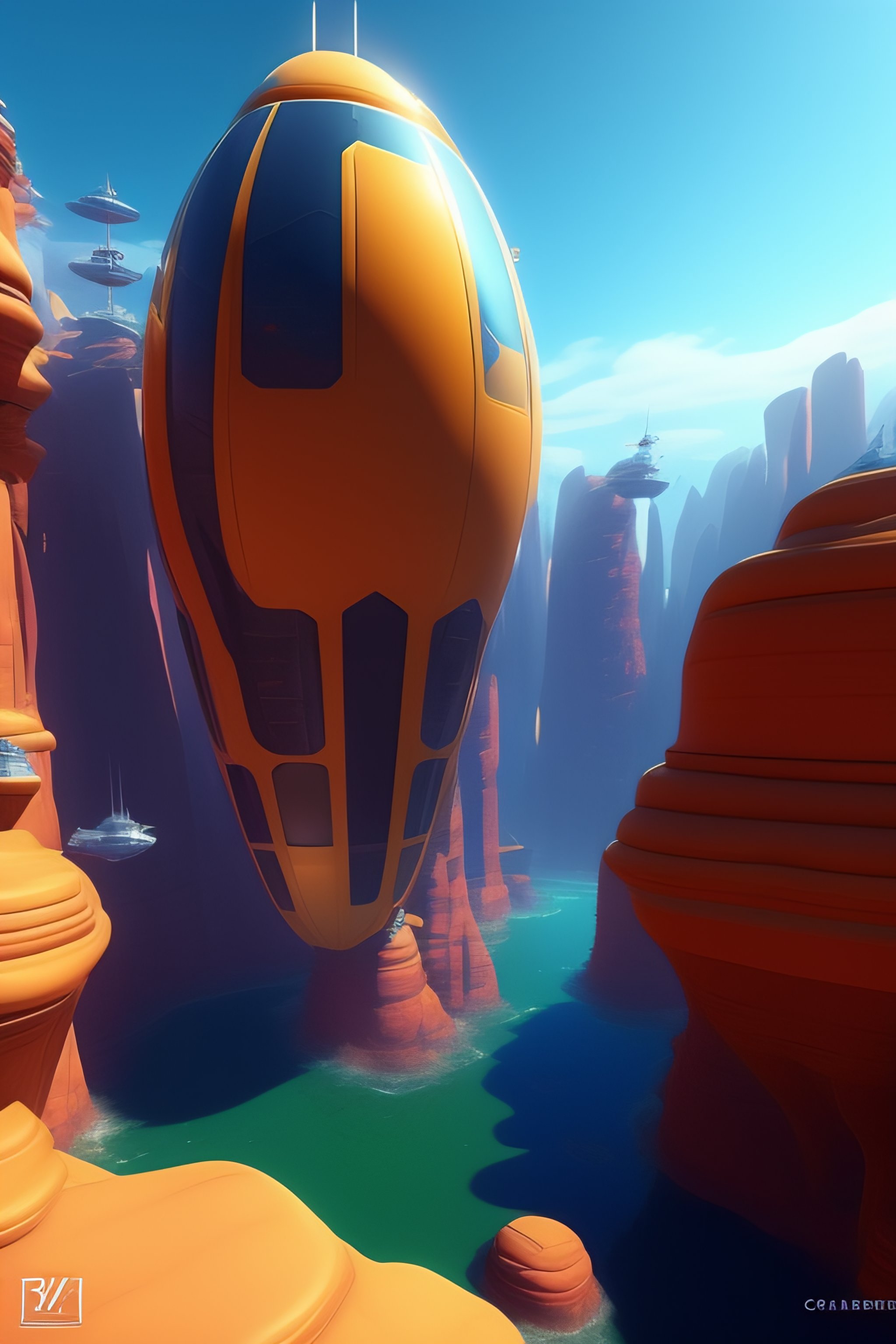 Lexica - 3d meta verse game world, futuristic, cartoon style