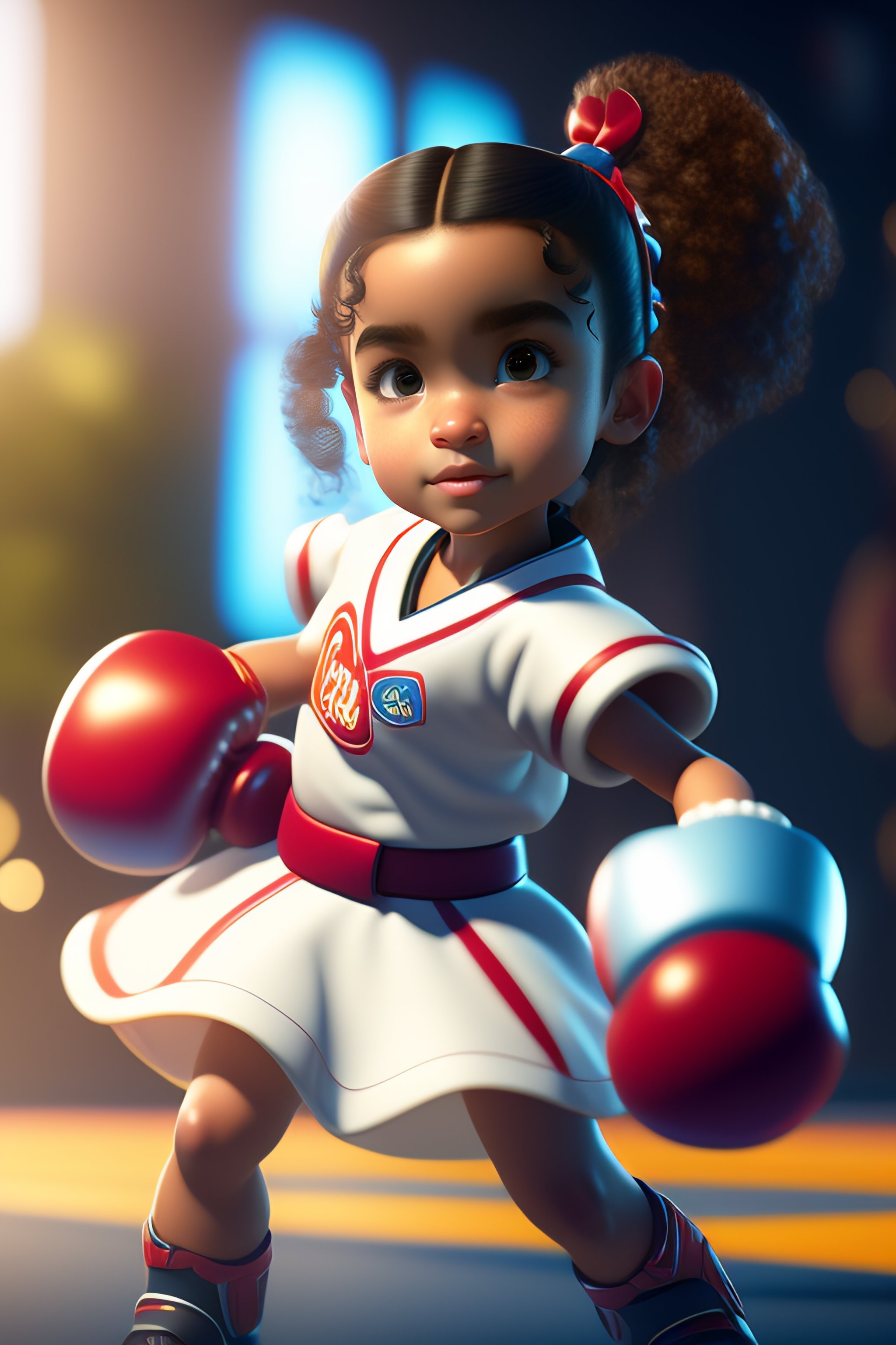 Lexica - Disney pixar visual of a sassy girl with shoulder length black ...