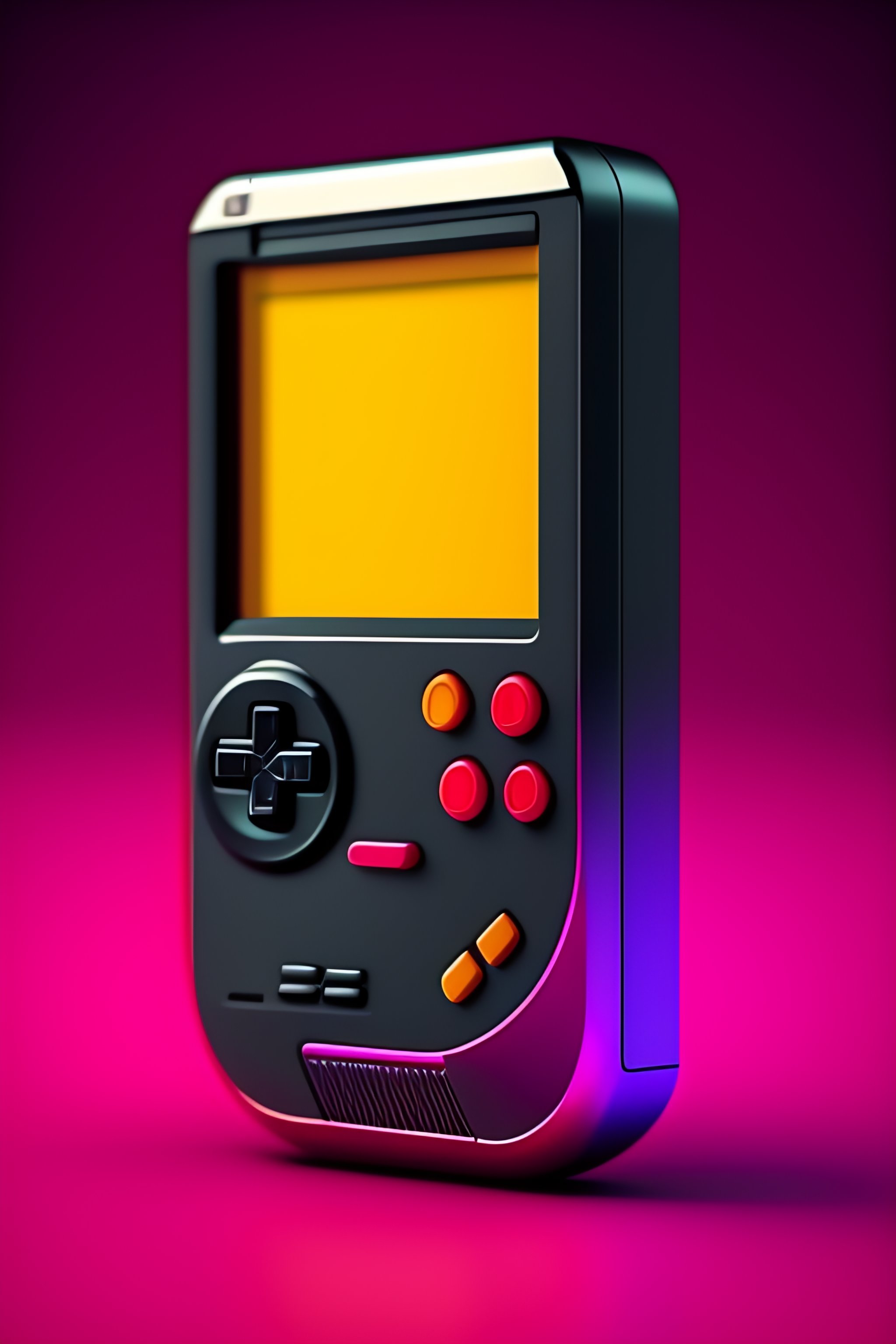Lexica - 3D pixel retro tiny cute game boy render, ps4