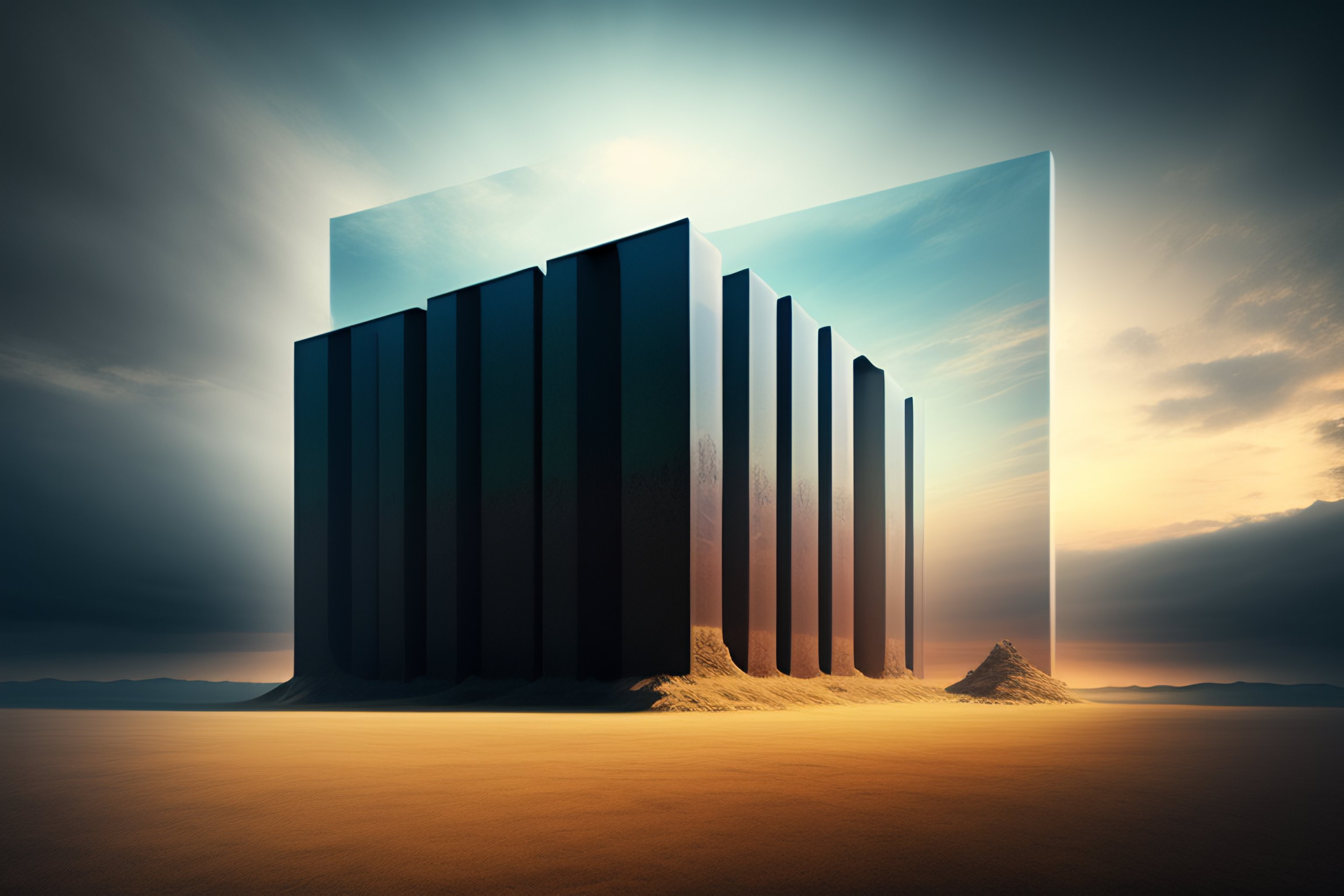 Lexica - Surreal, surrealism, cube, world