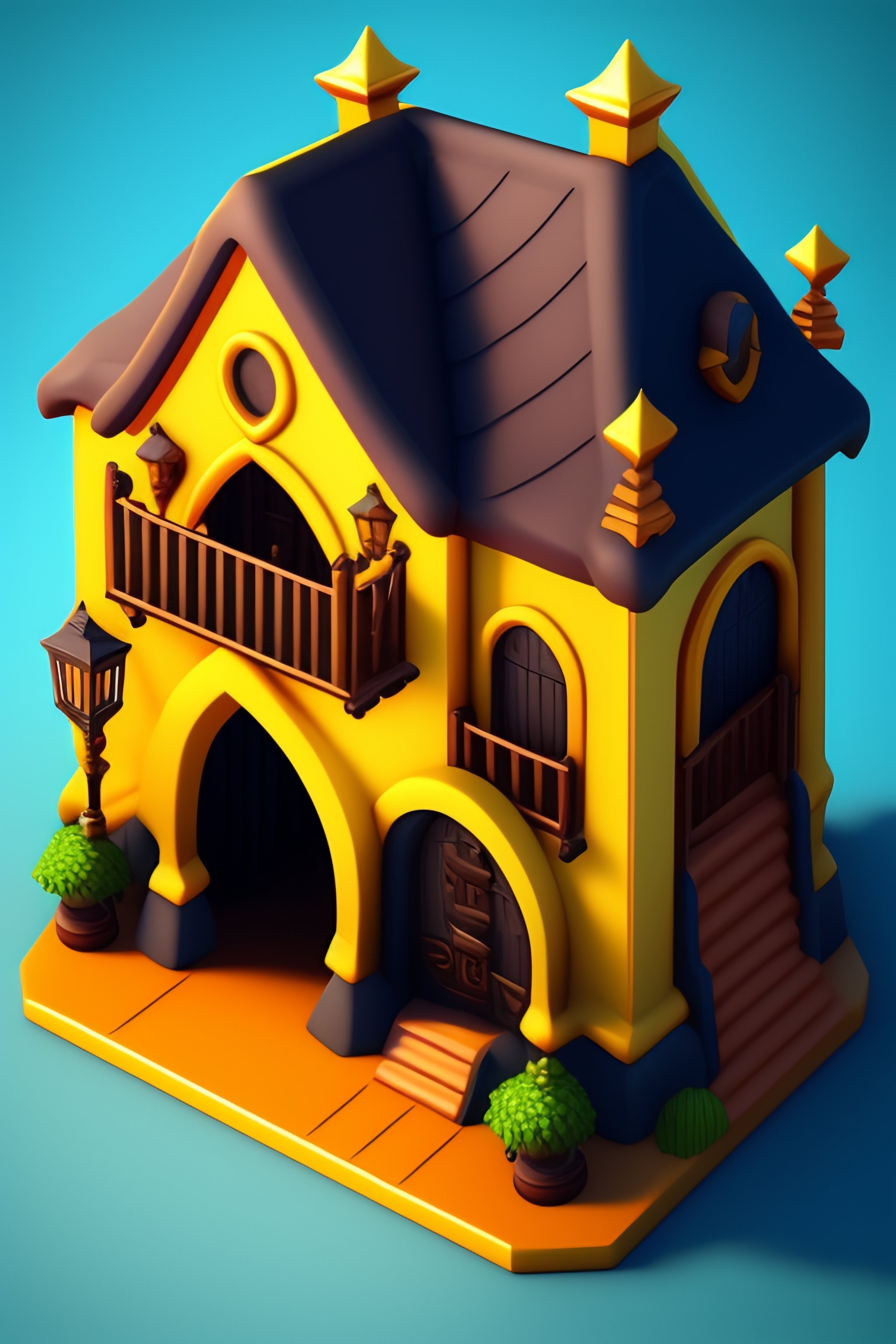 Lexica - 3d stylized game building