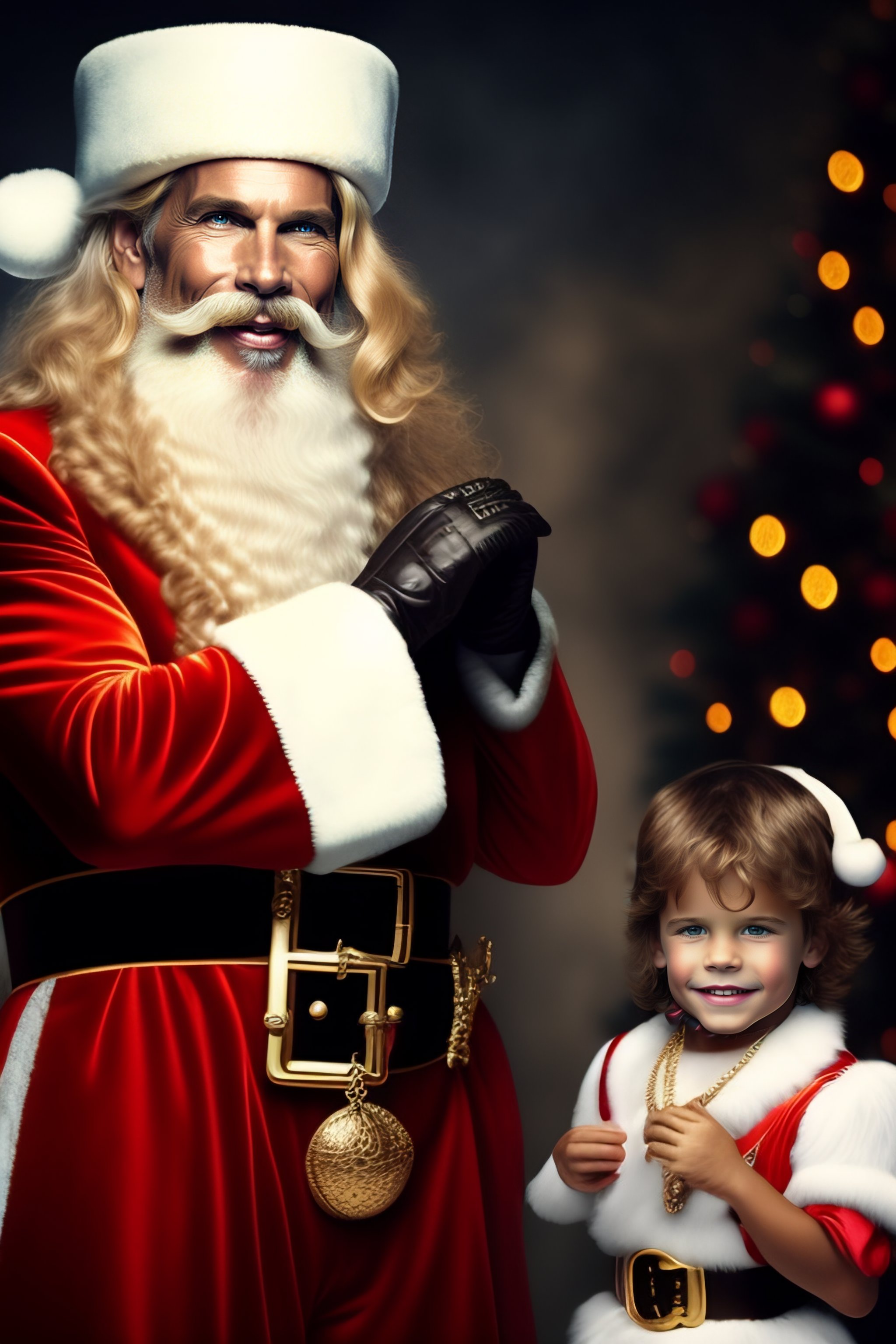 Lexica - Steven Tyler as Santa Claus