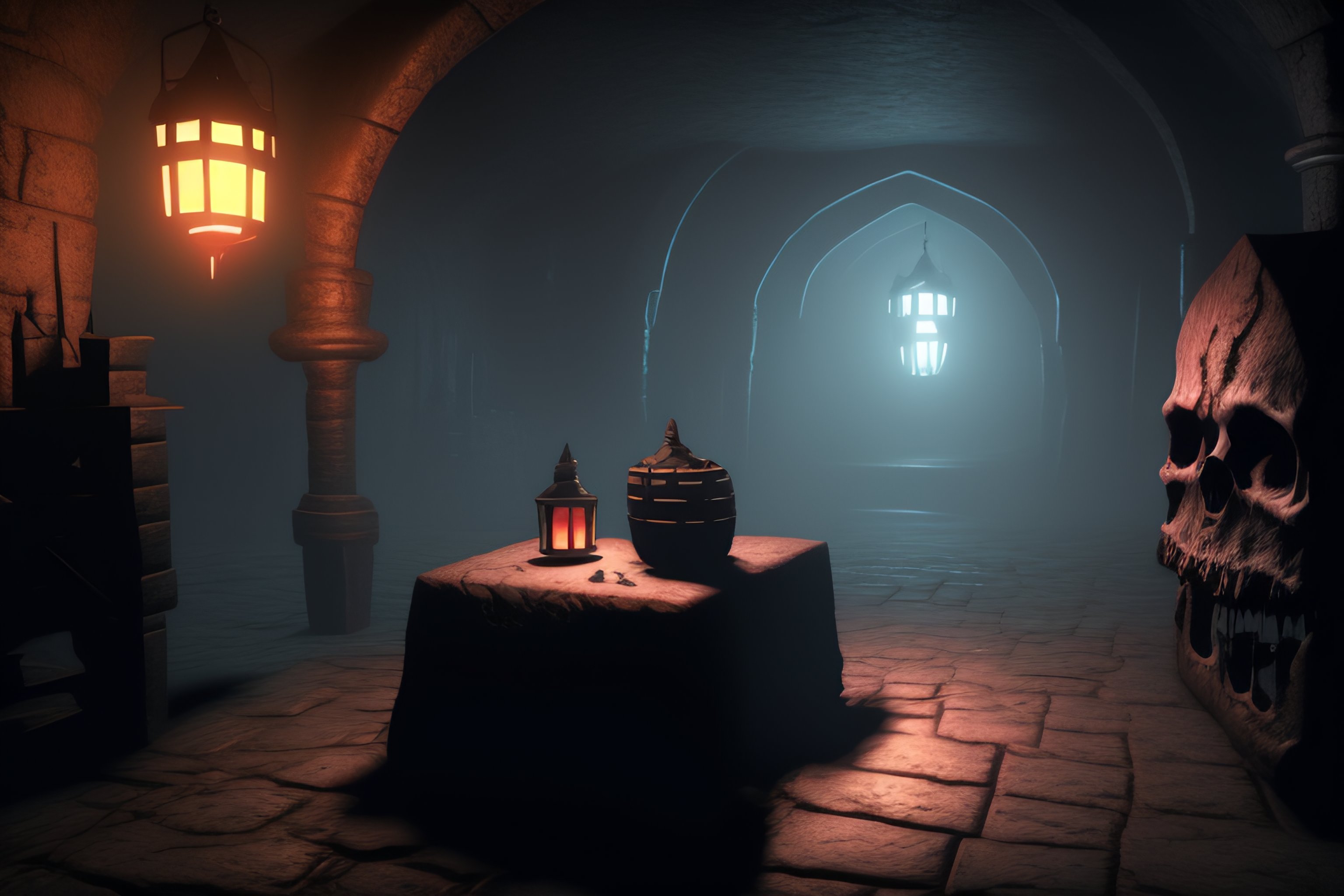 Lexica - "Generate an image of a dark, eerie, and unsettling scene set ...