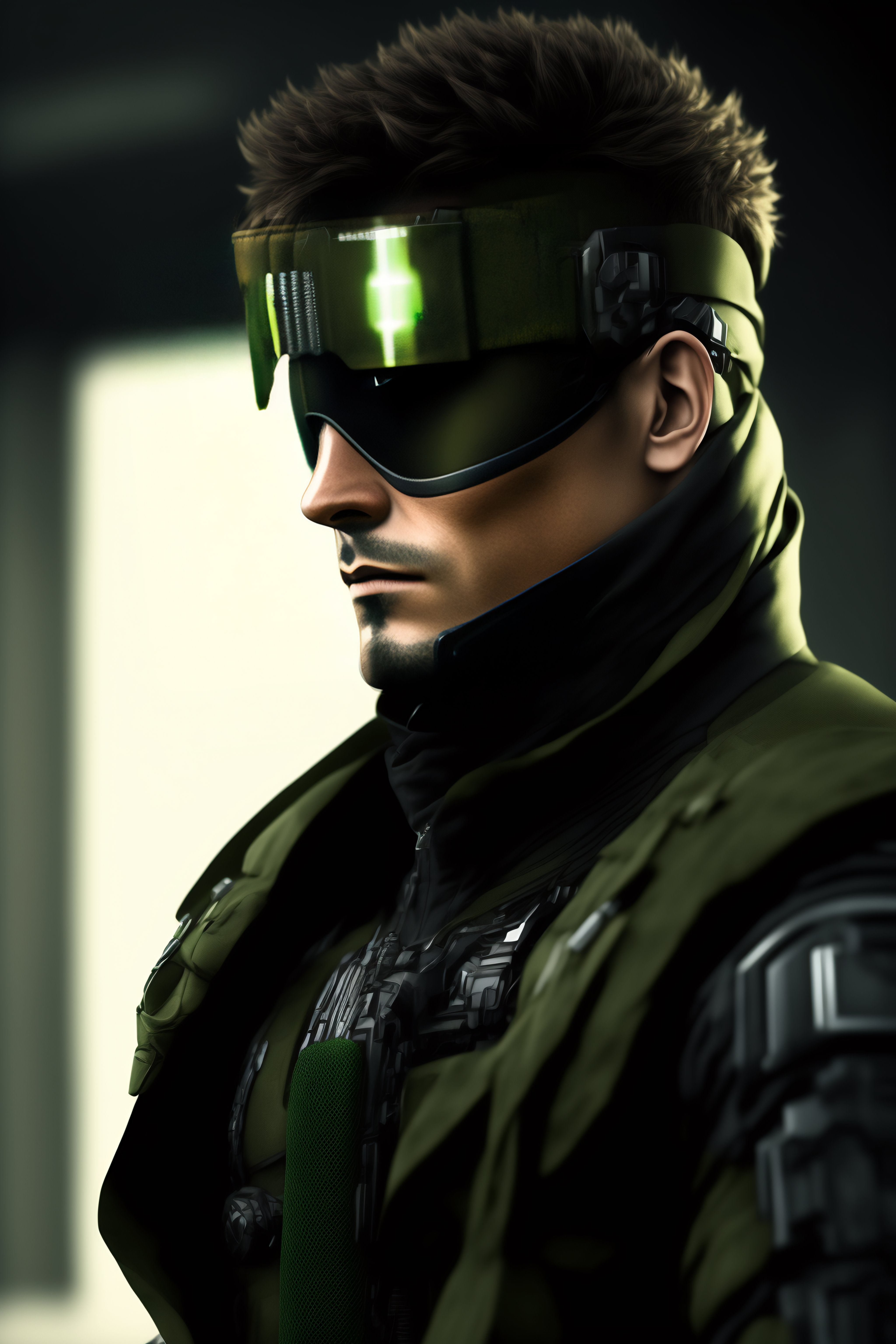 Lexica - Solid snake cyborg ,tech, suit, military ,sci-fi ,symmetry ...