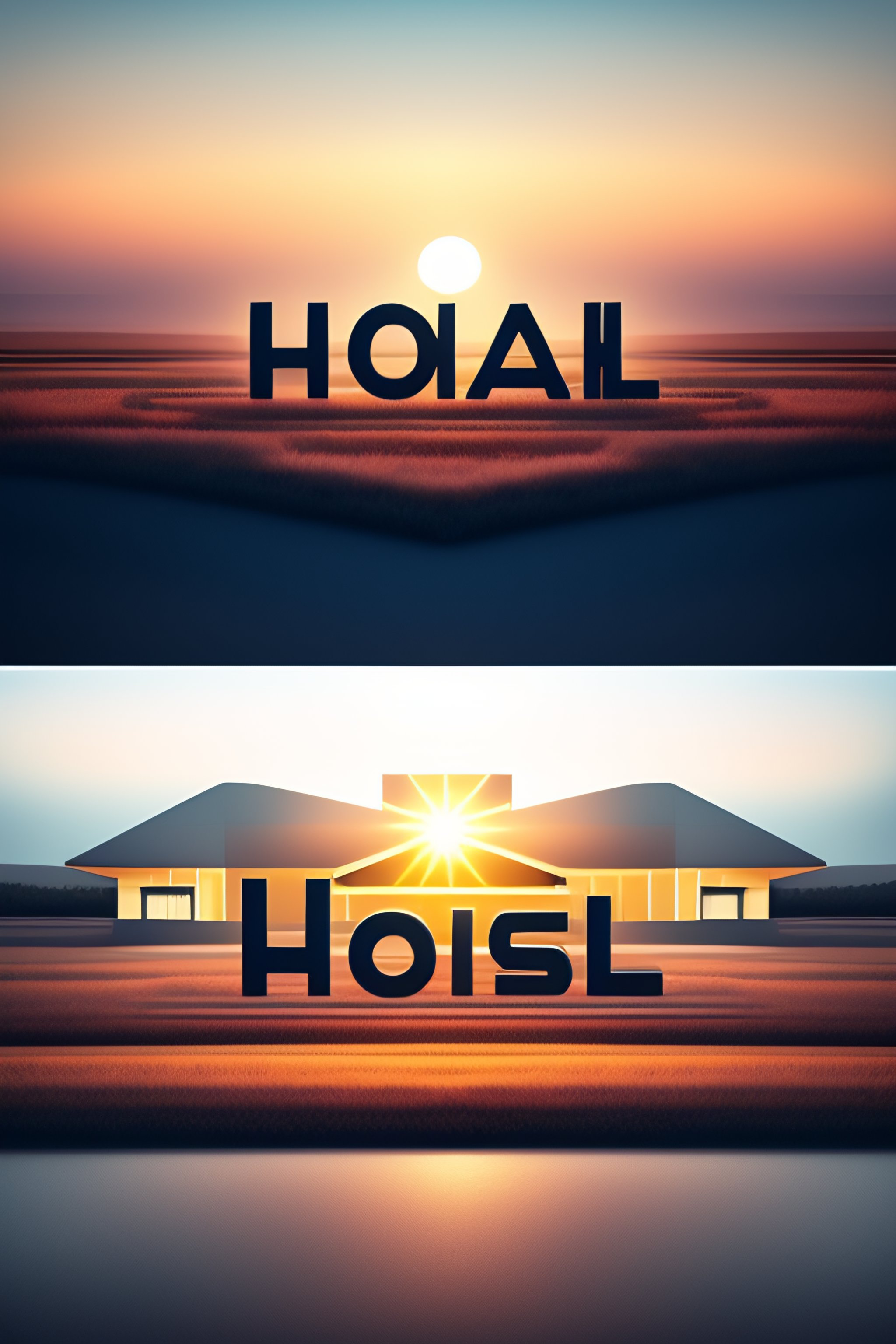 Lexica - Logo for a real estate agency named Housell, Modern, realistic