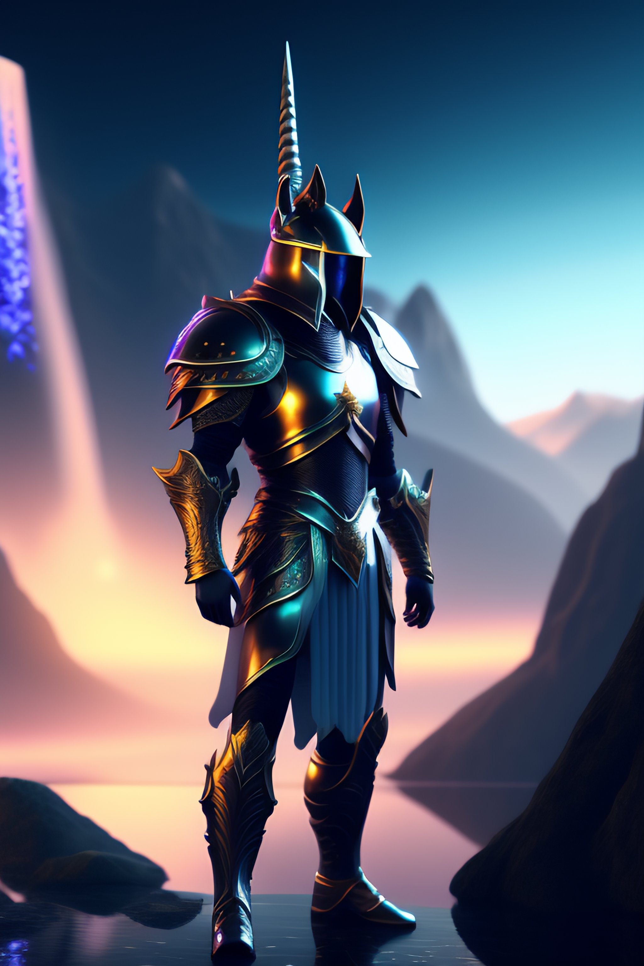 Lexica - Light elf in armor with longsword posing for a fight ...