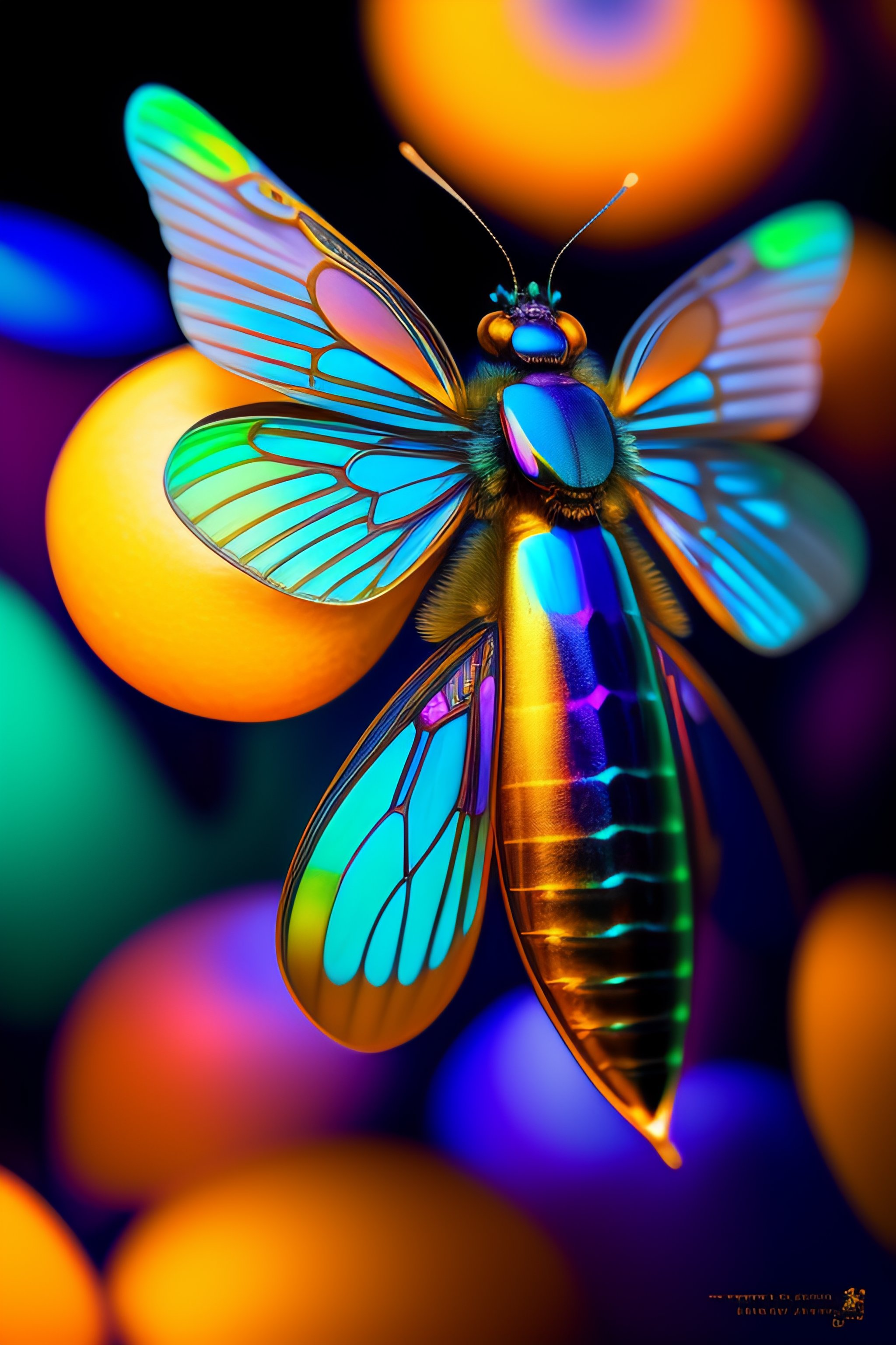 Lexica - Iridescent, flying insect, scales, wings, blues, textured ...