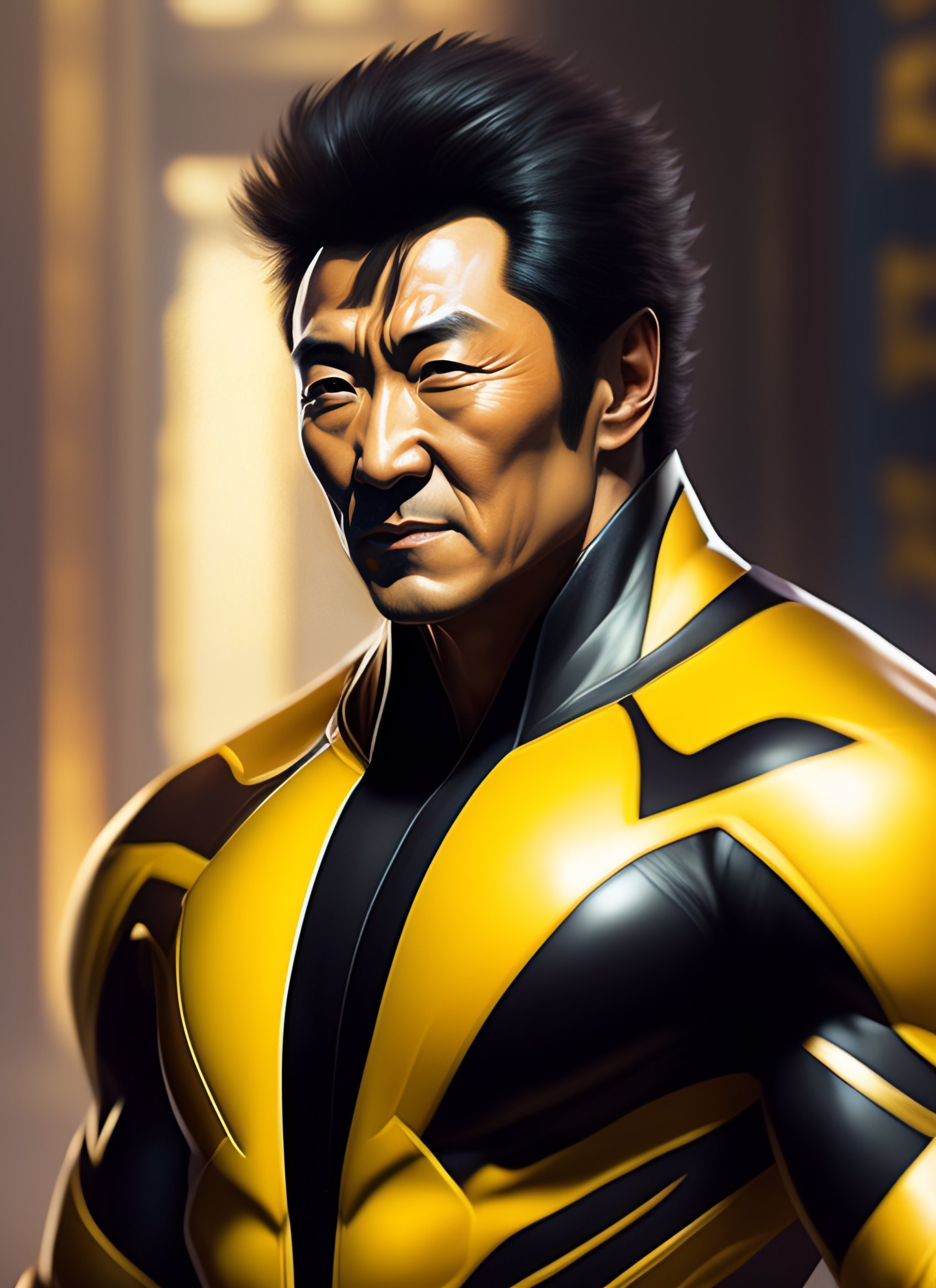 Lexica - Portrait of Jackie Chan as wolverine classic suit from marvel ...