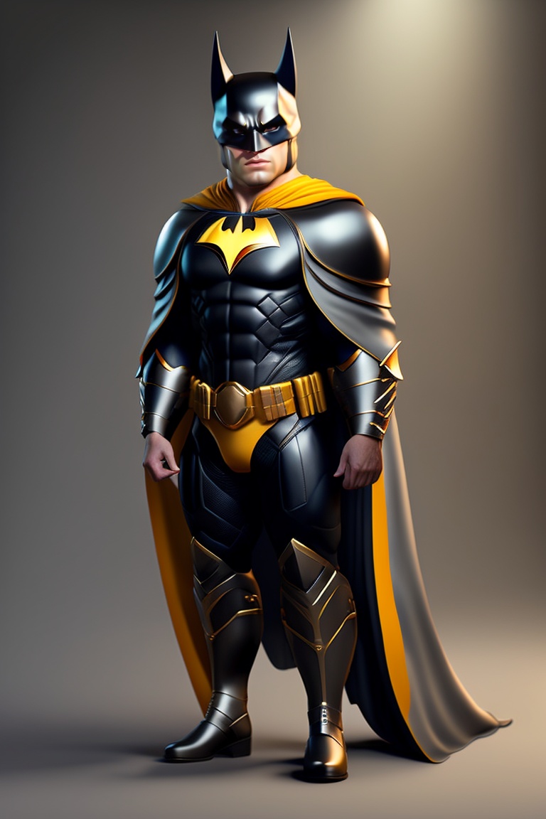 Lexica - Cat as batman, humanoid, 3d, full body,realistic