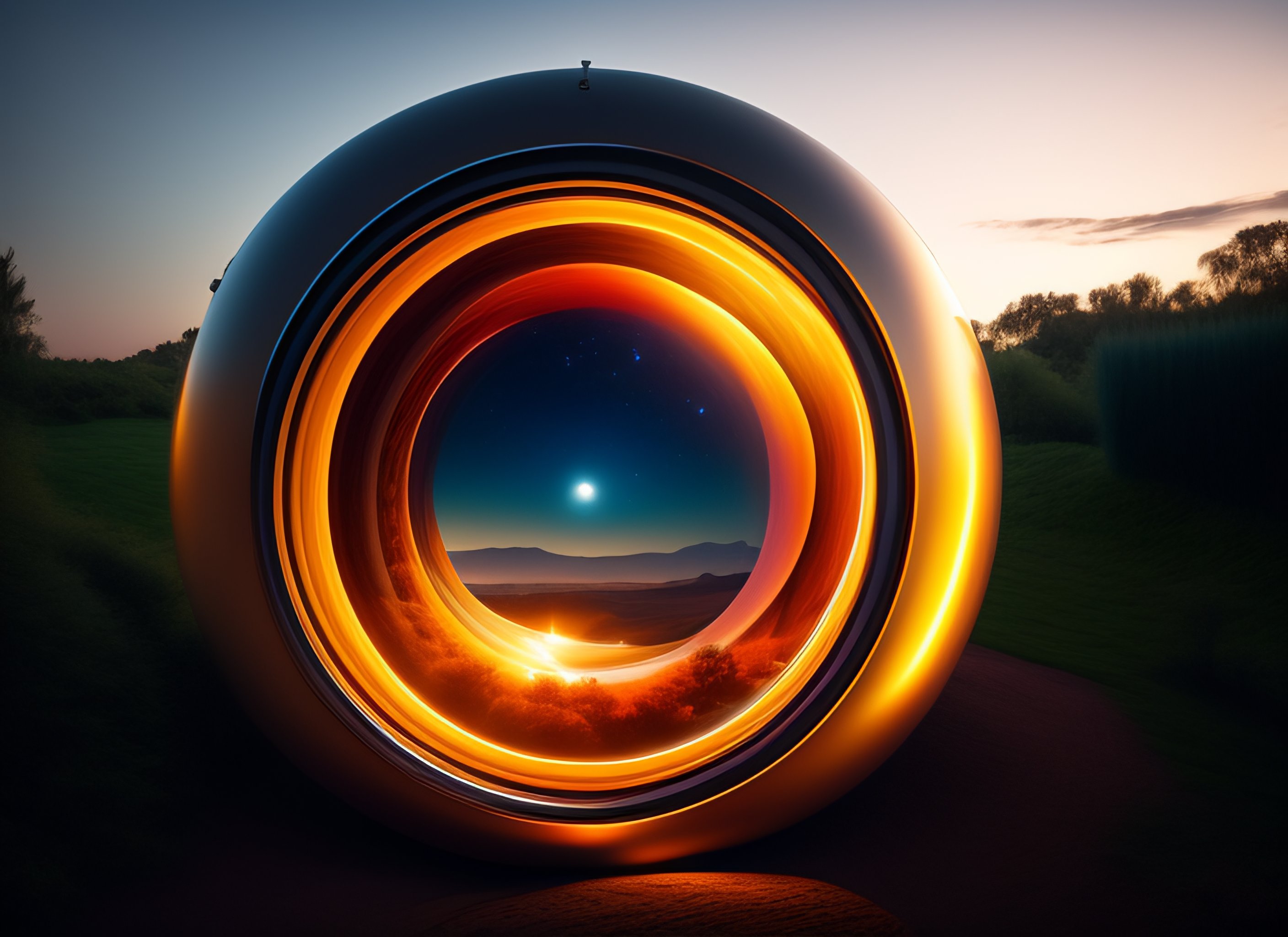 Lexica - Cinematic singularity bridge to another universe, through a ...