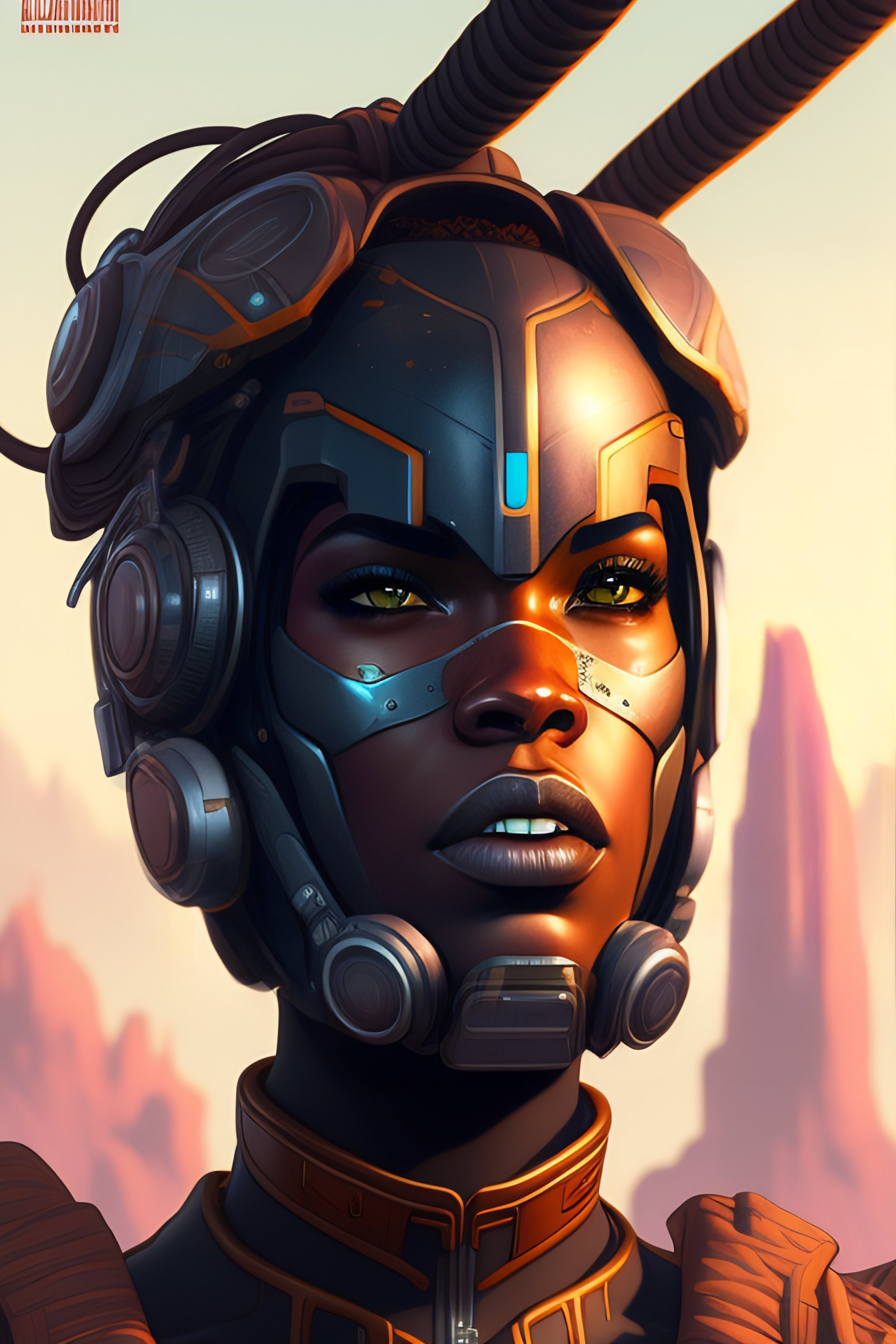 Lexica - A study of cell shaded portrait of james cameron cyborg as ...