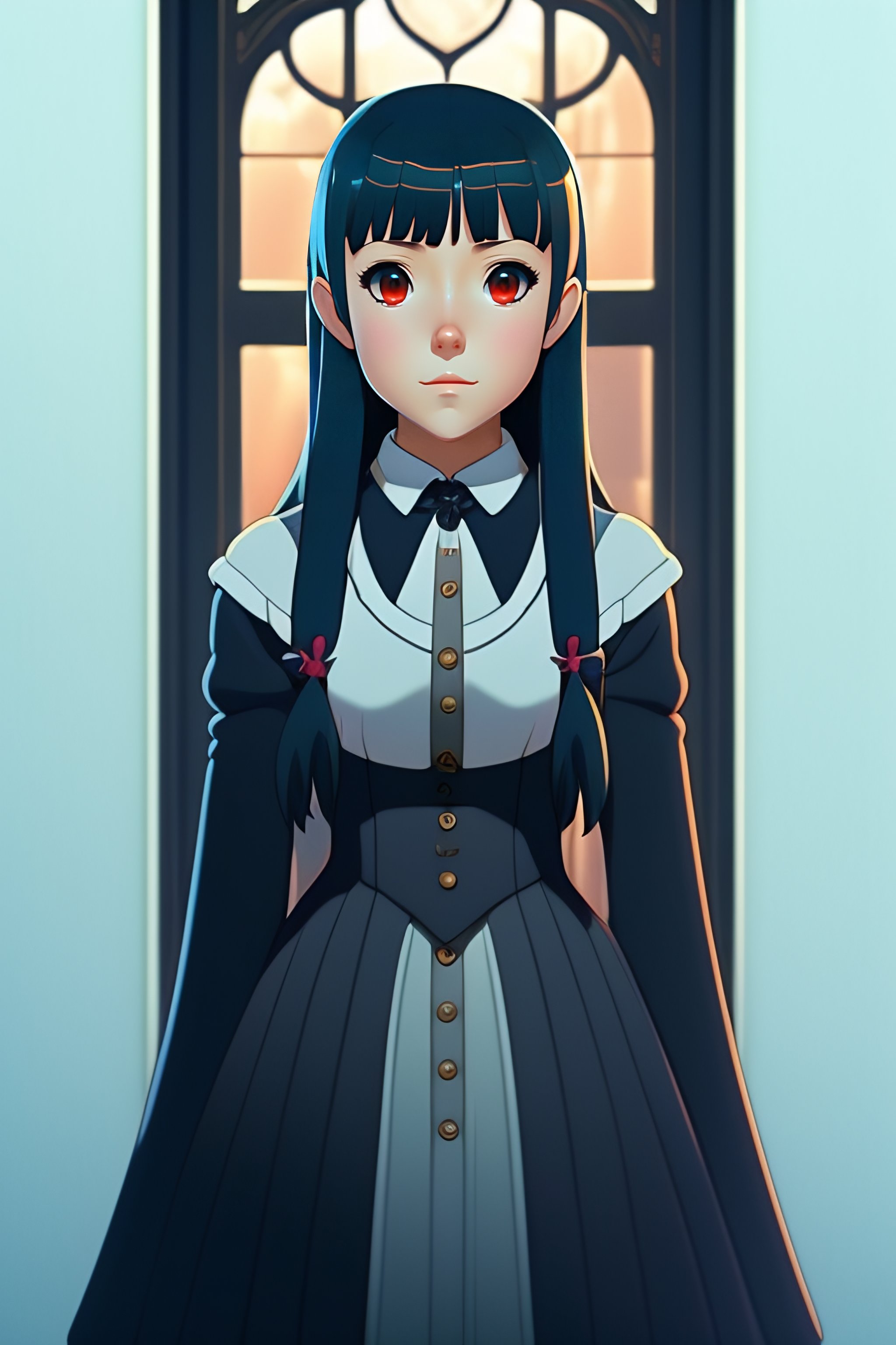 Lexica - Wednesday Addams in makoto shinkai style, anime, Japanese ...