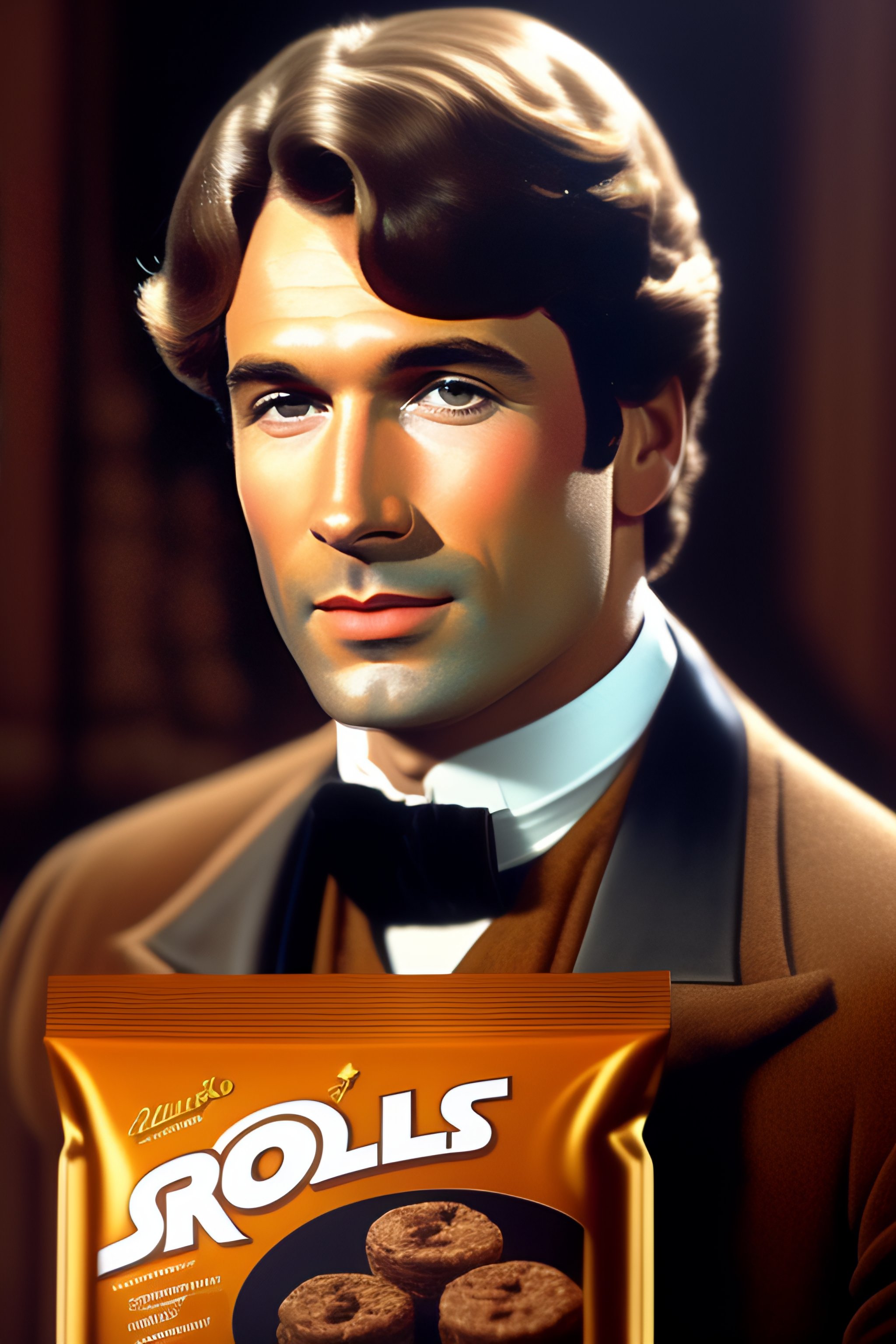Lexica - Portrait of hans solo with a packet of rolos