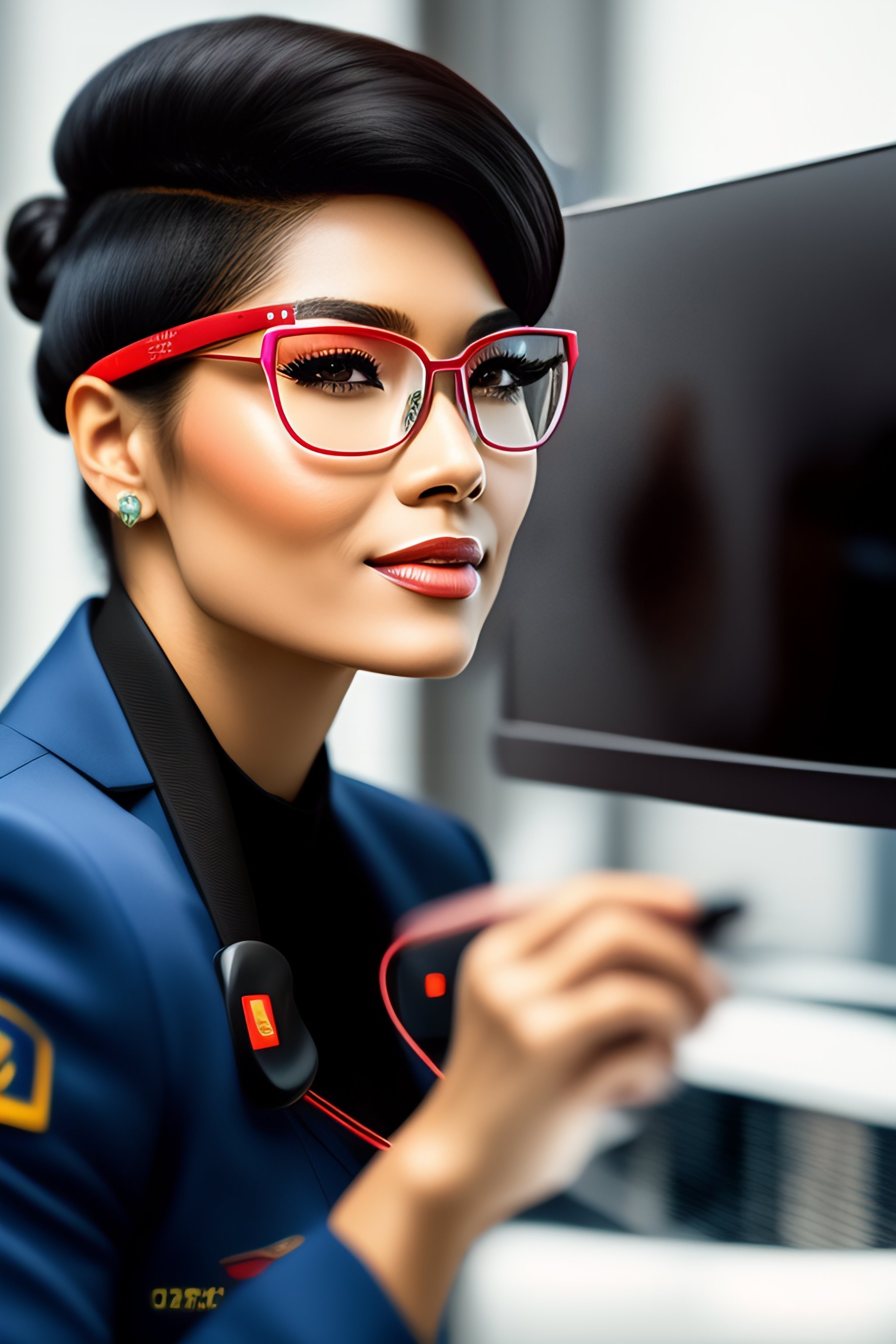 Lexica - A cyber belt with glasses give aptic feedback