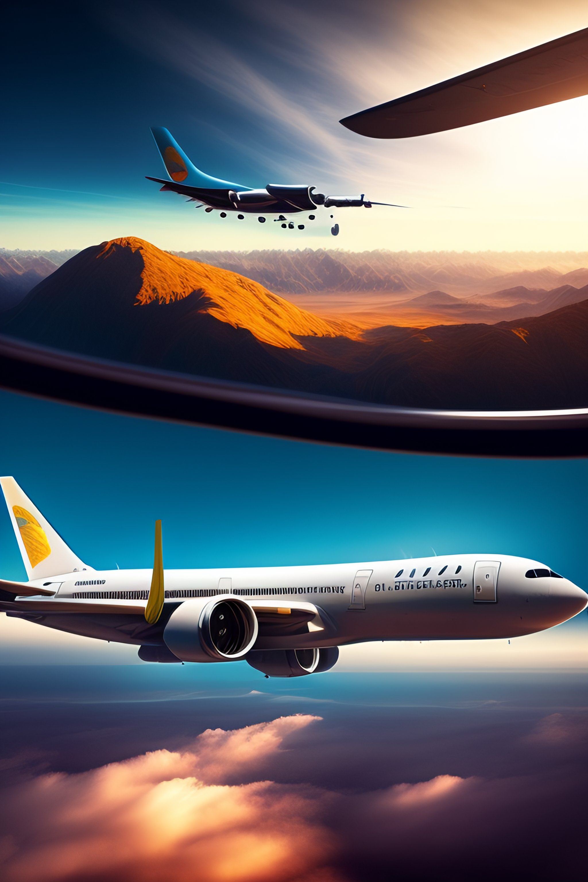 Lexica - Highly detailed view of asian women flying