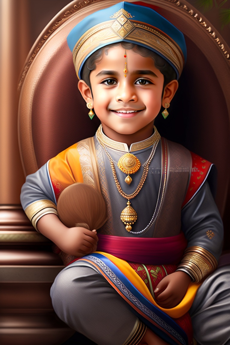 Lexica - A cute boy in indian traditional dress , rich in culture ...