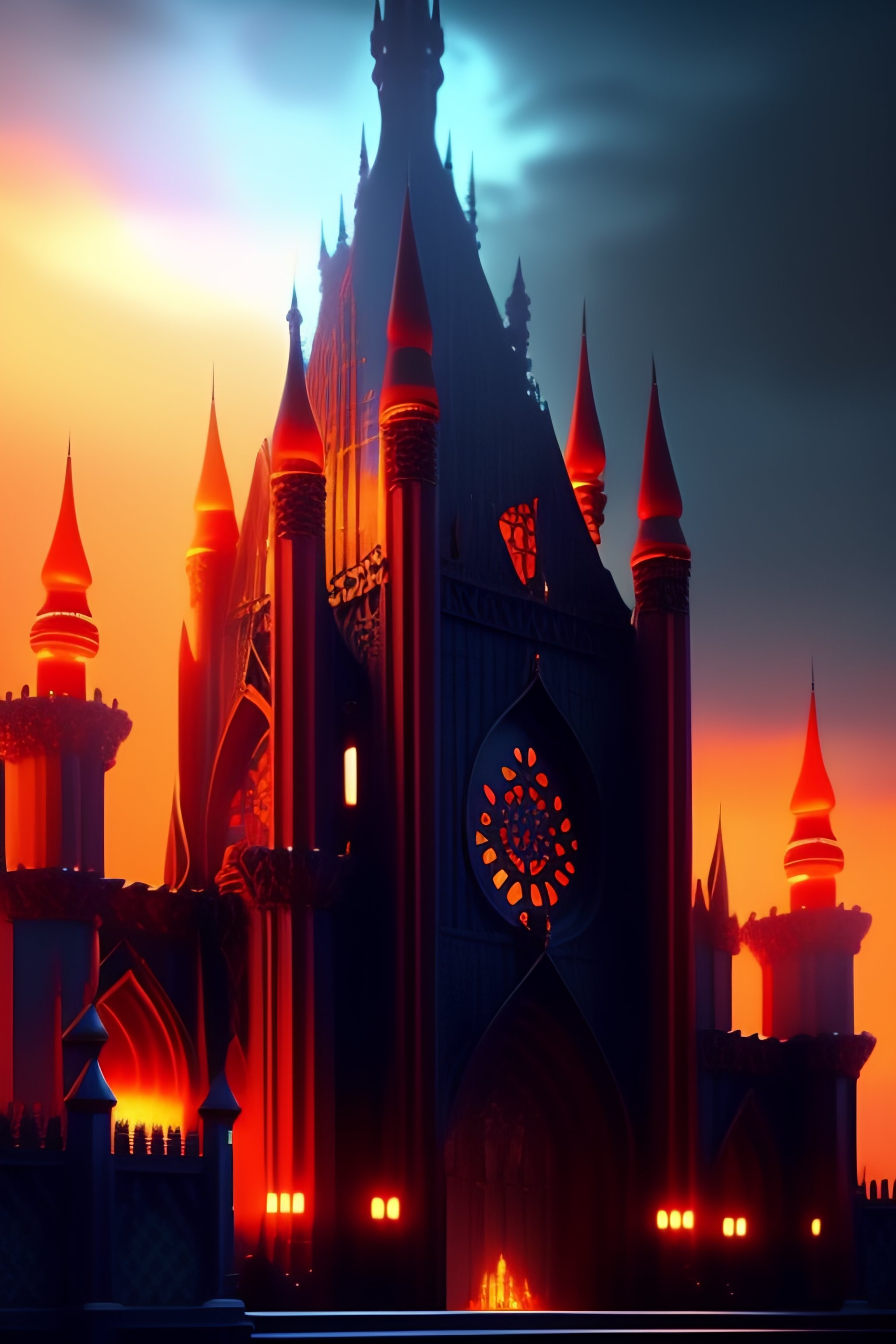 Lexica - Epic battlefield. medieval. epic fantasy cathedral castle ...