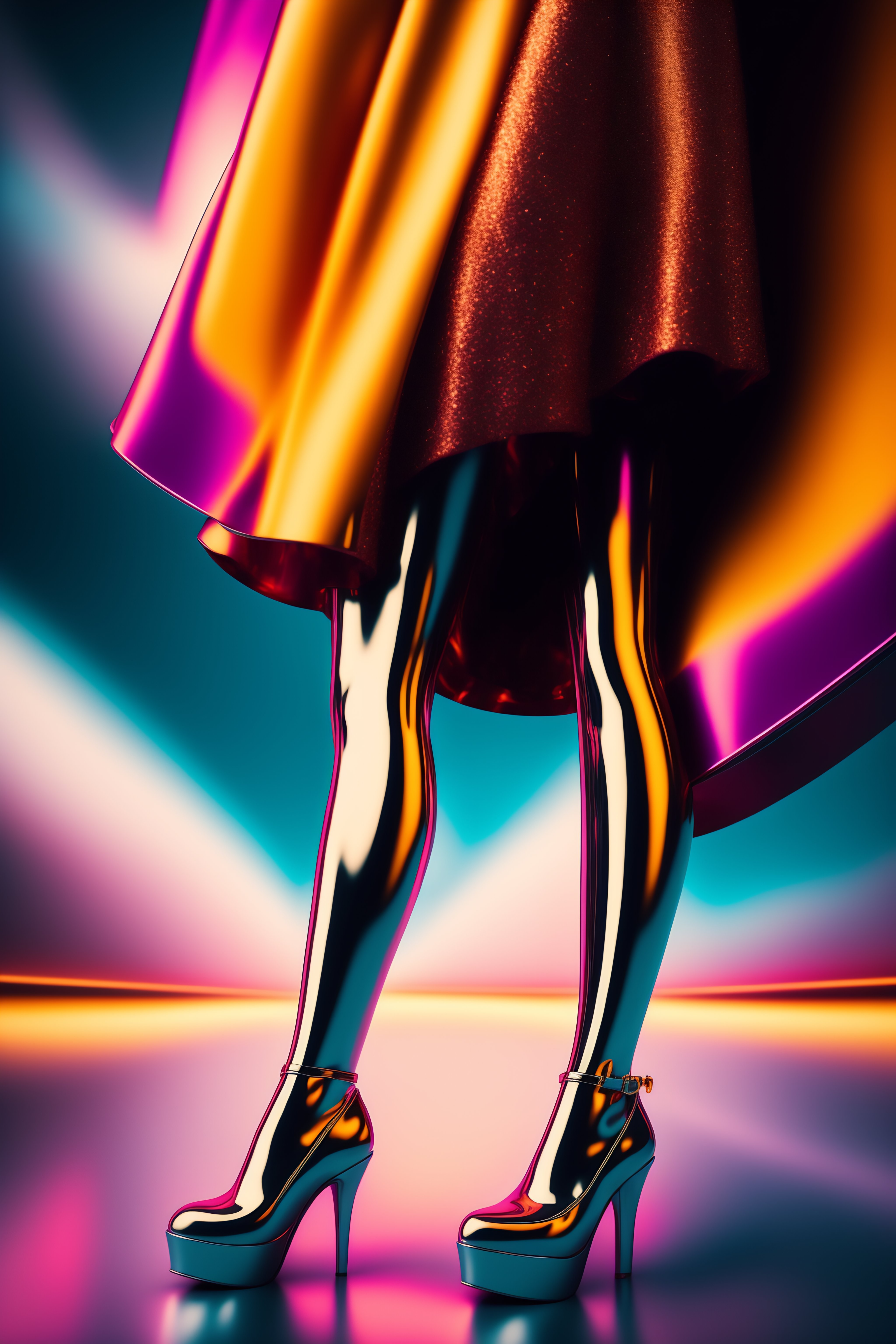 Lexica - Ultra hd! Realistic! abstract, edgy girl's legs, platform ...