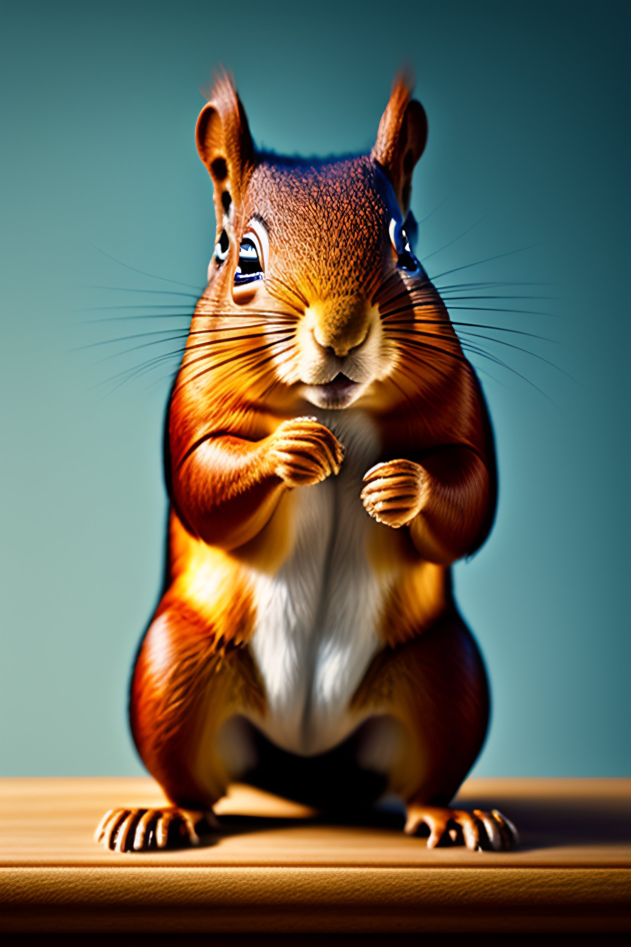 Lexica - Portrait of of a very muscular squirrel, with a big moustache ...