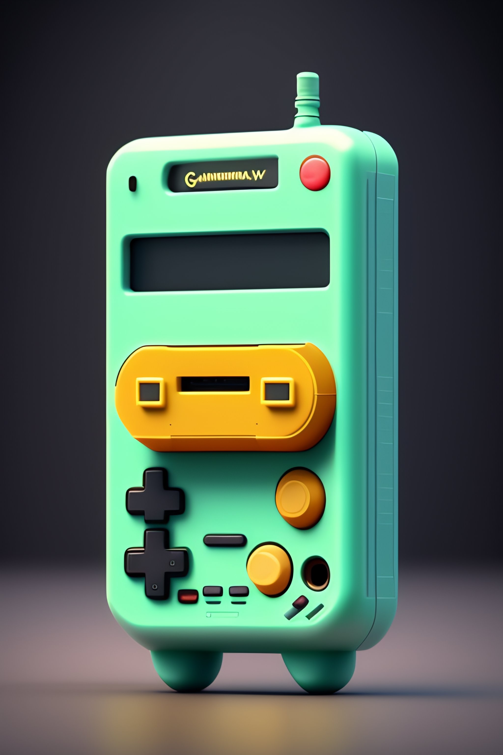 Lexica - A cute anthropomorphic gameboy smiling, BMO adventure time ...