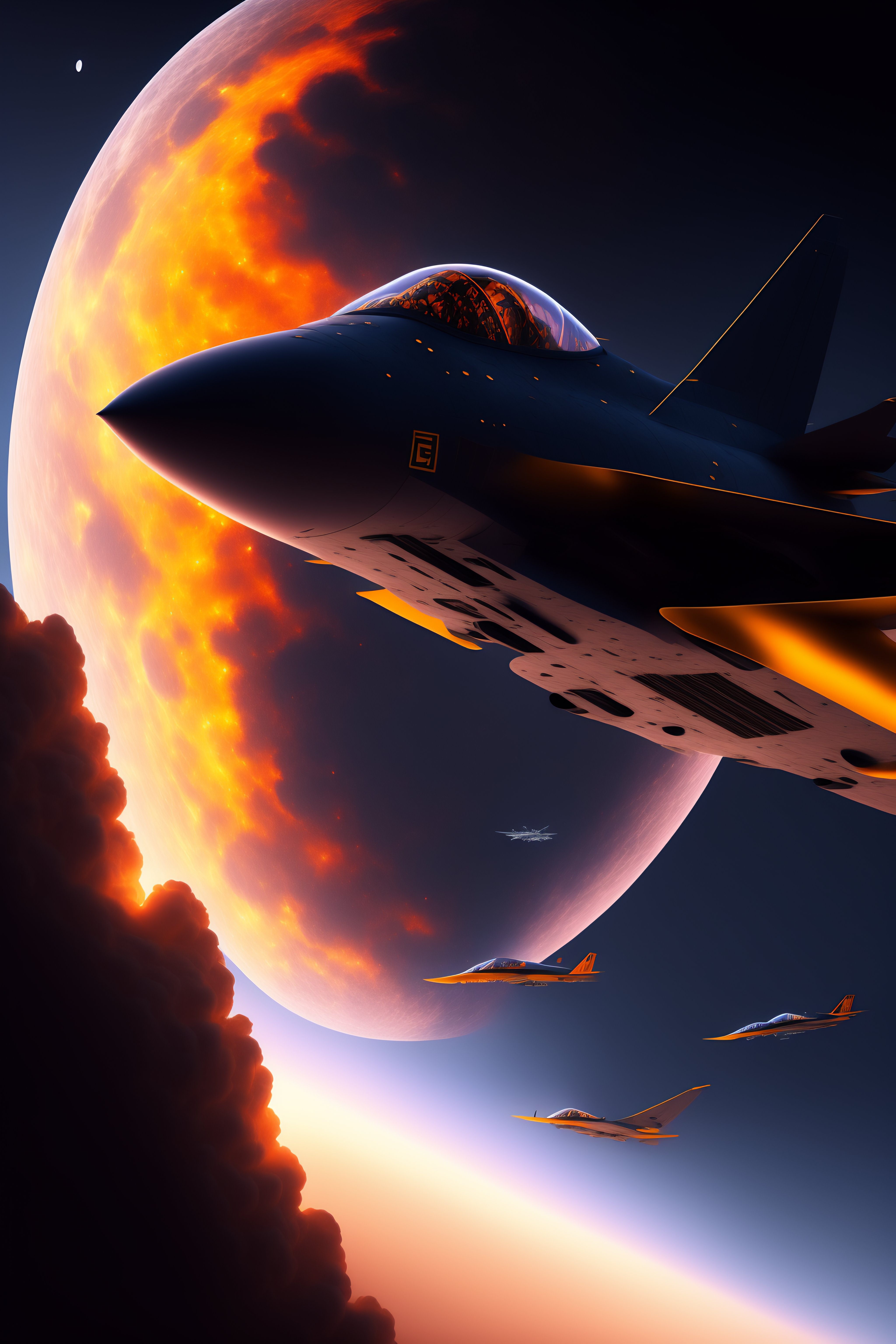 Lexica - Fighter jet to the moon by artgerm and Moebius, beautiful ...