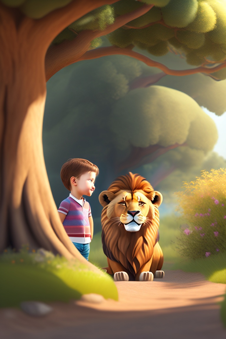 Lexica - Develop a 4K 3D animation scene where boy and girl kid ...