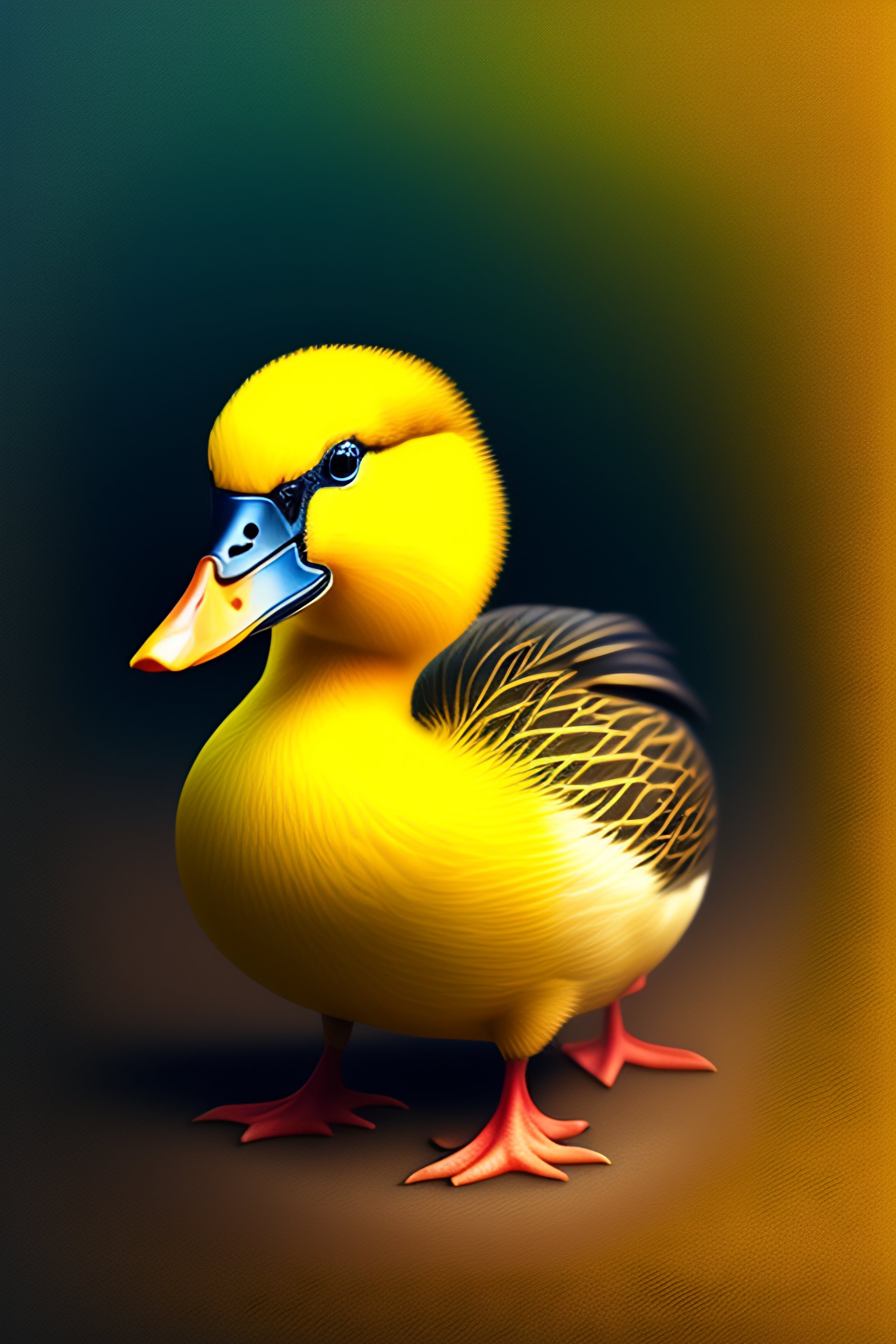 Lexica - Yellow duck 🎮, digital art