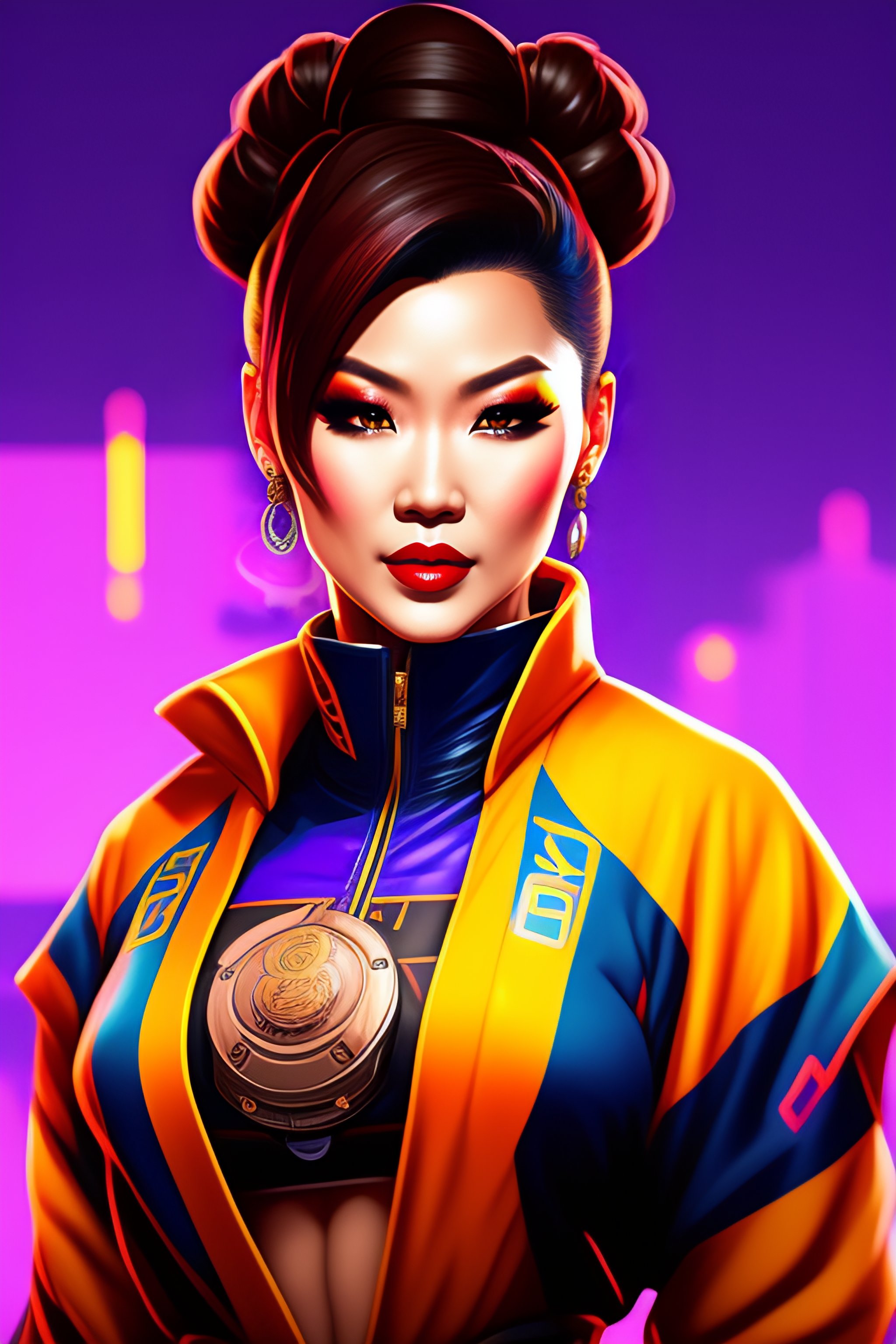 Lexica - Chun-li as An anthropomorphic beautiful female borderlands 3 ...