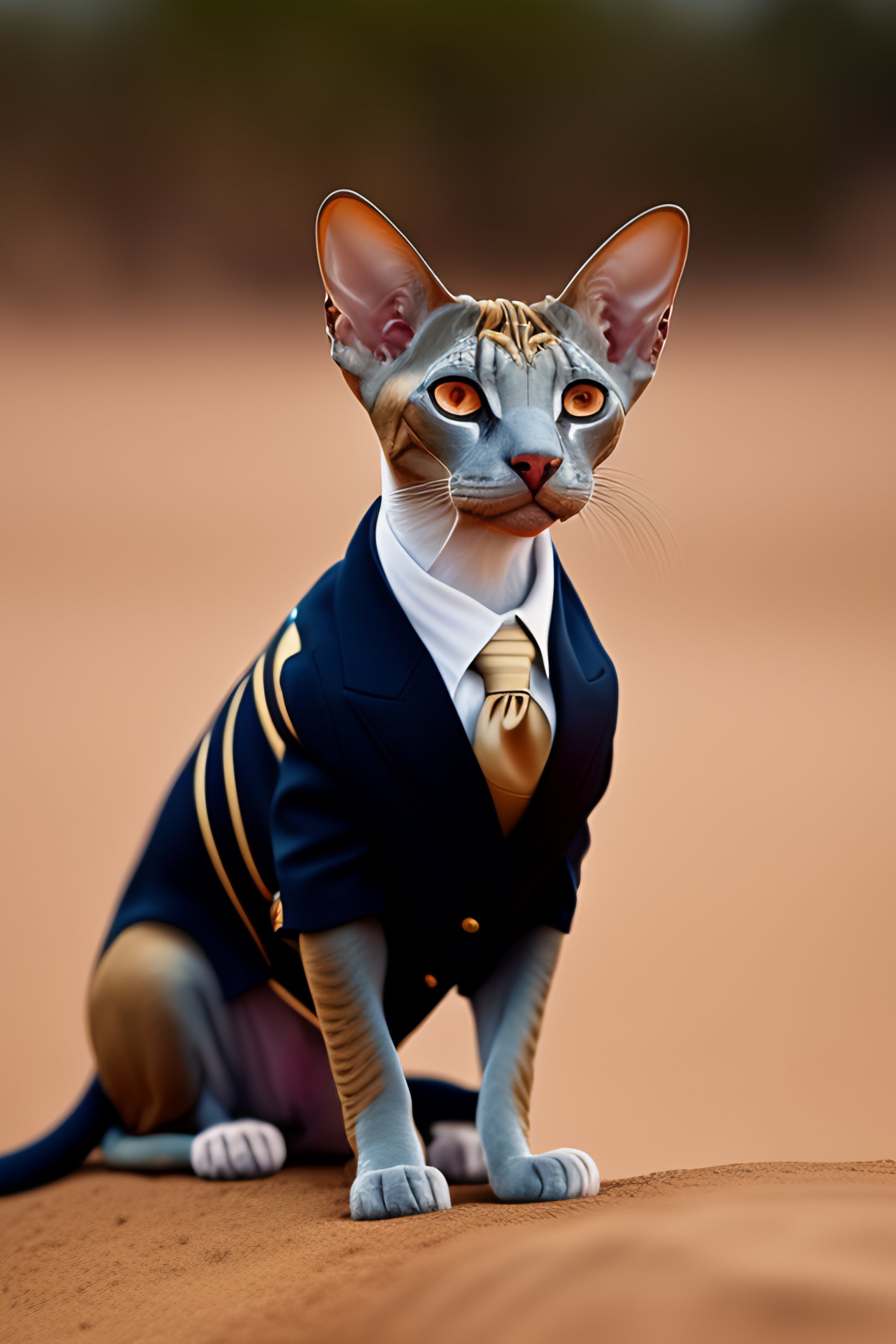 Lexica - Two sphinx cats in suits