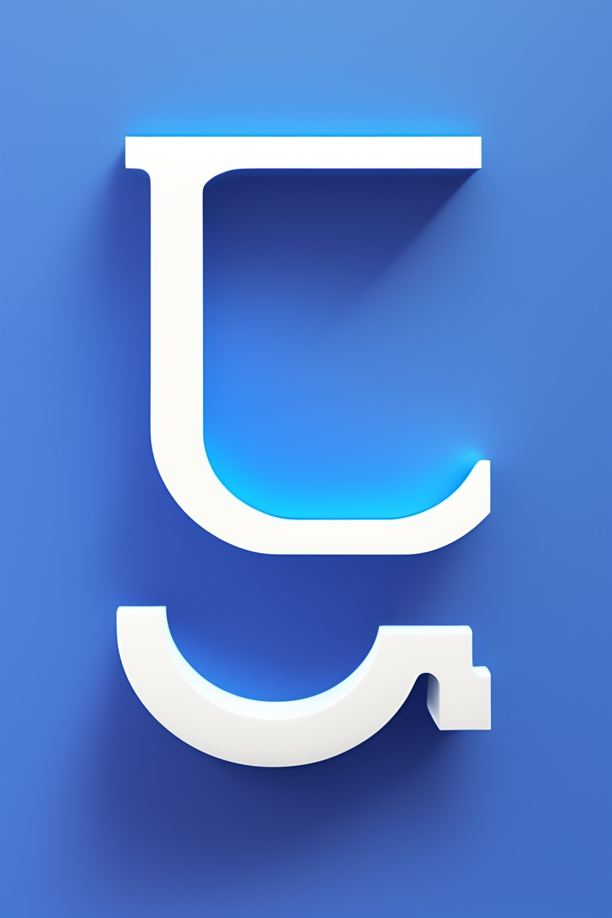 Lexica - A blue background with a white symbol in the middle, a ...