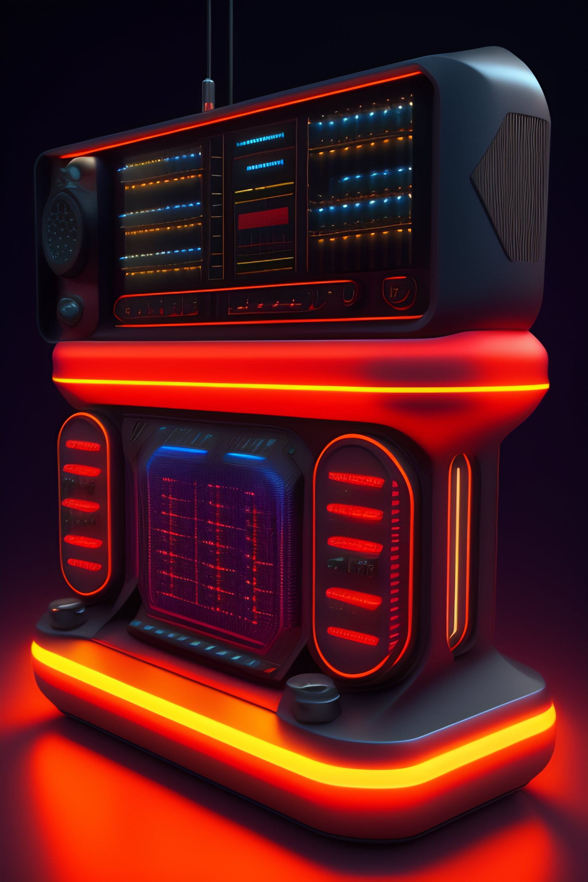 Lexica - 70s scifi style futuristic vsti synthesizer plugin, raytraced ...