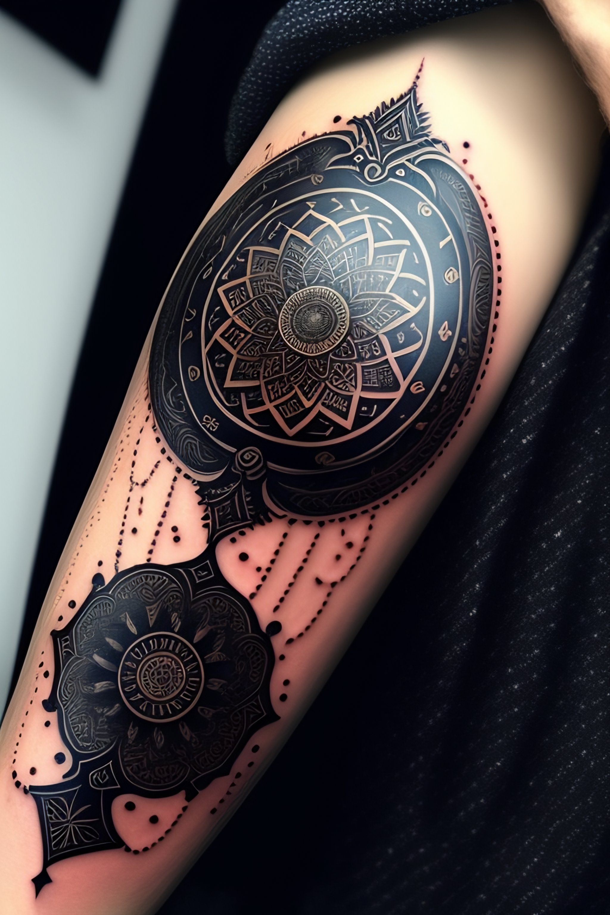 Lexica - A tattoo related to law of attraction, suitable for men, black ...