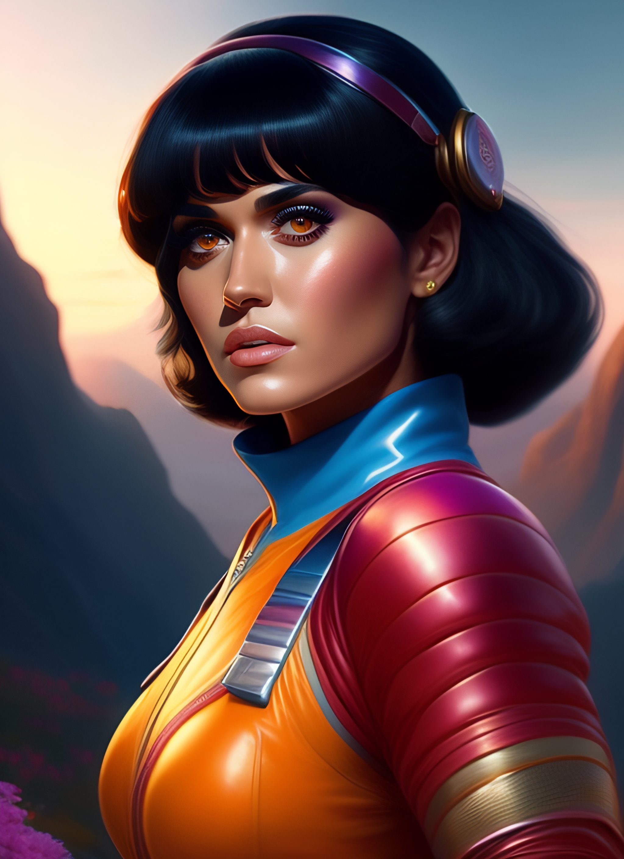 Lexica - Portrait of Katy Perry as Dora the Explorer, highly detailed ...